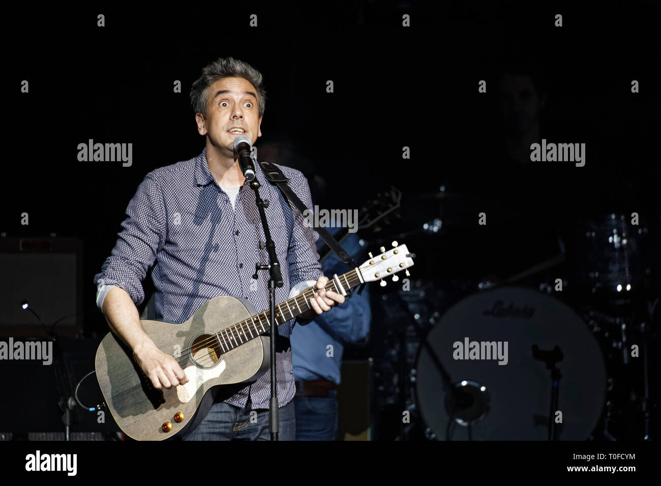Paris, France. 18th Mar, 2019. Ben Ricour sings during the XIVth ...