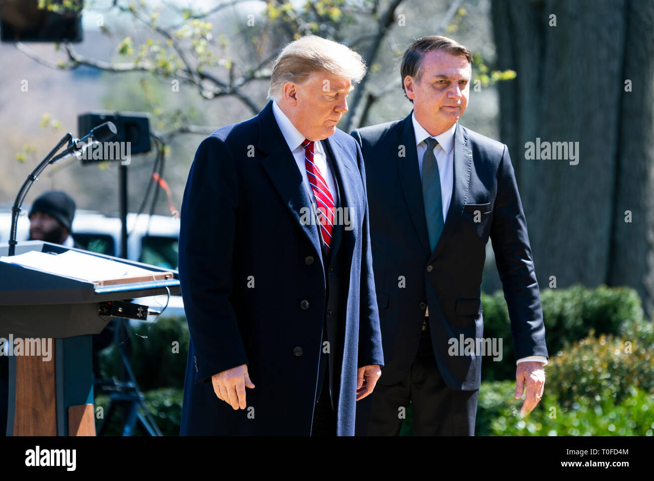 Washington, DC, USA. 19th Mar, 2019. US President Donald J. Trump (L ...