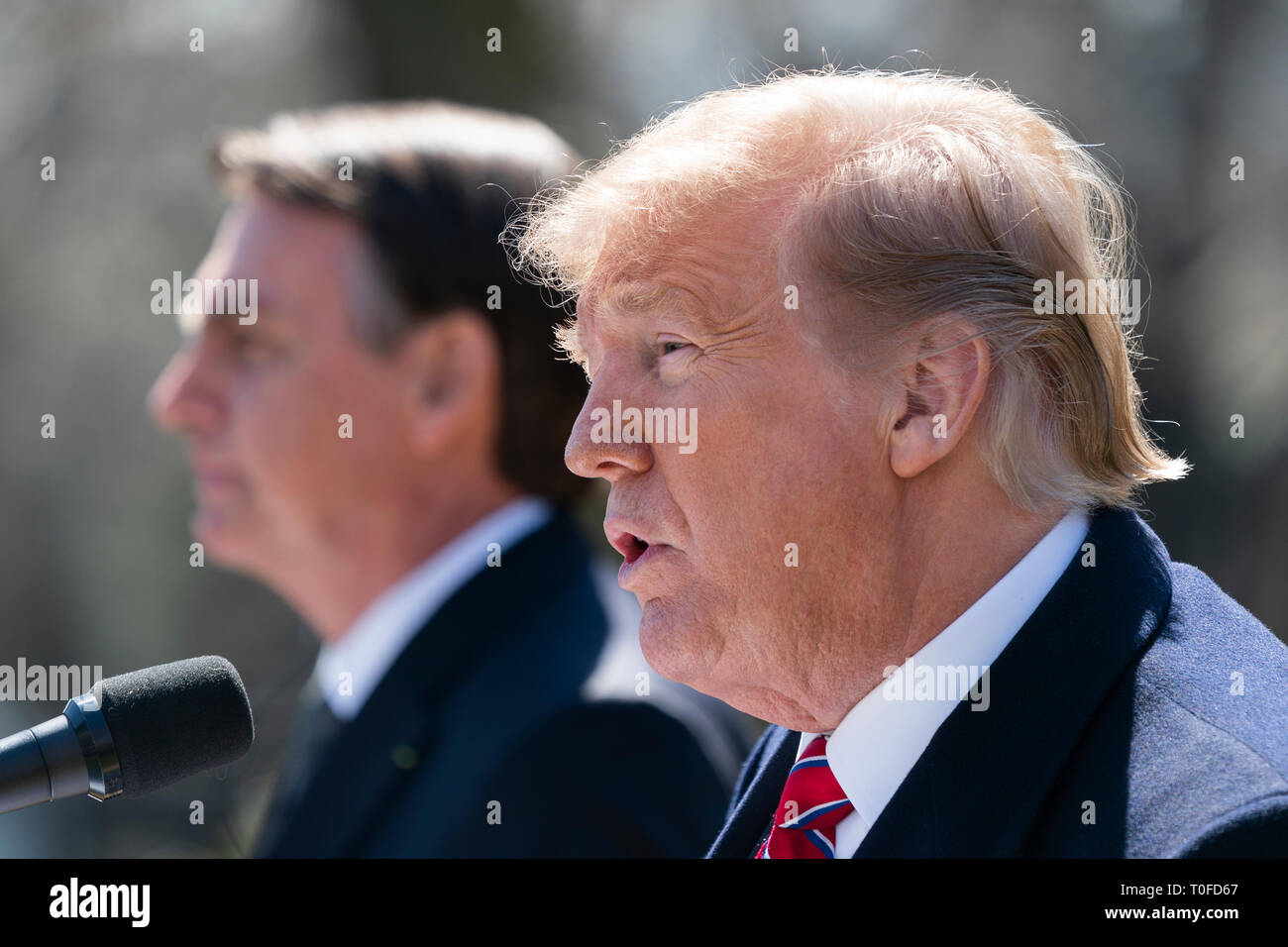 Washington, DC, USA. 19th Mar, 2019. US President Donald J. Trump (R ...