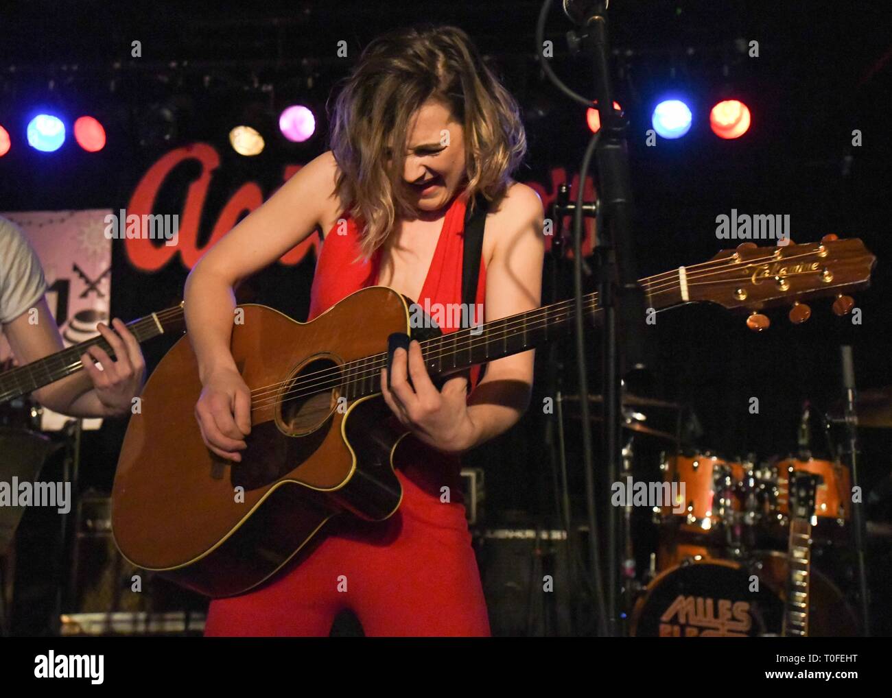 March 15, 2019 - SARAH ZIMMERMANN of STRIKING MATCHES perfroms at Miles ...