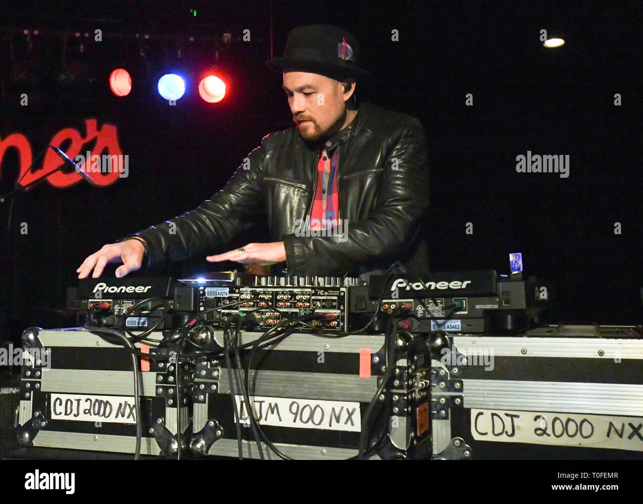 March 15, 2019 - DJ HAPA (Brandon Perdue) of MILES ELECTRIC BAND ...