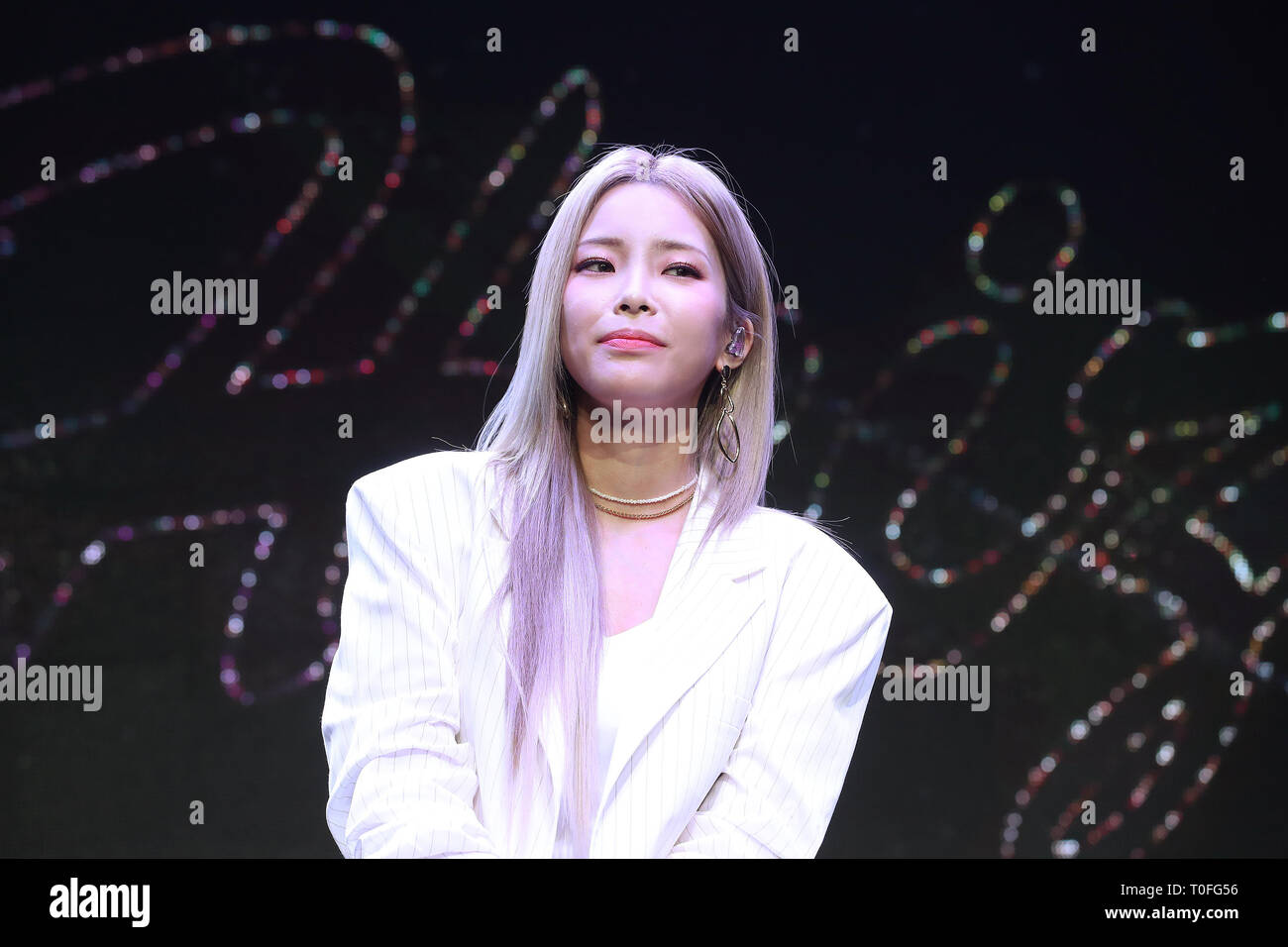 20th Mar, 2019. S. Korean singer Heize South Korean singer Heize ...
