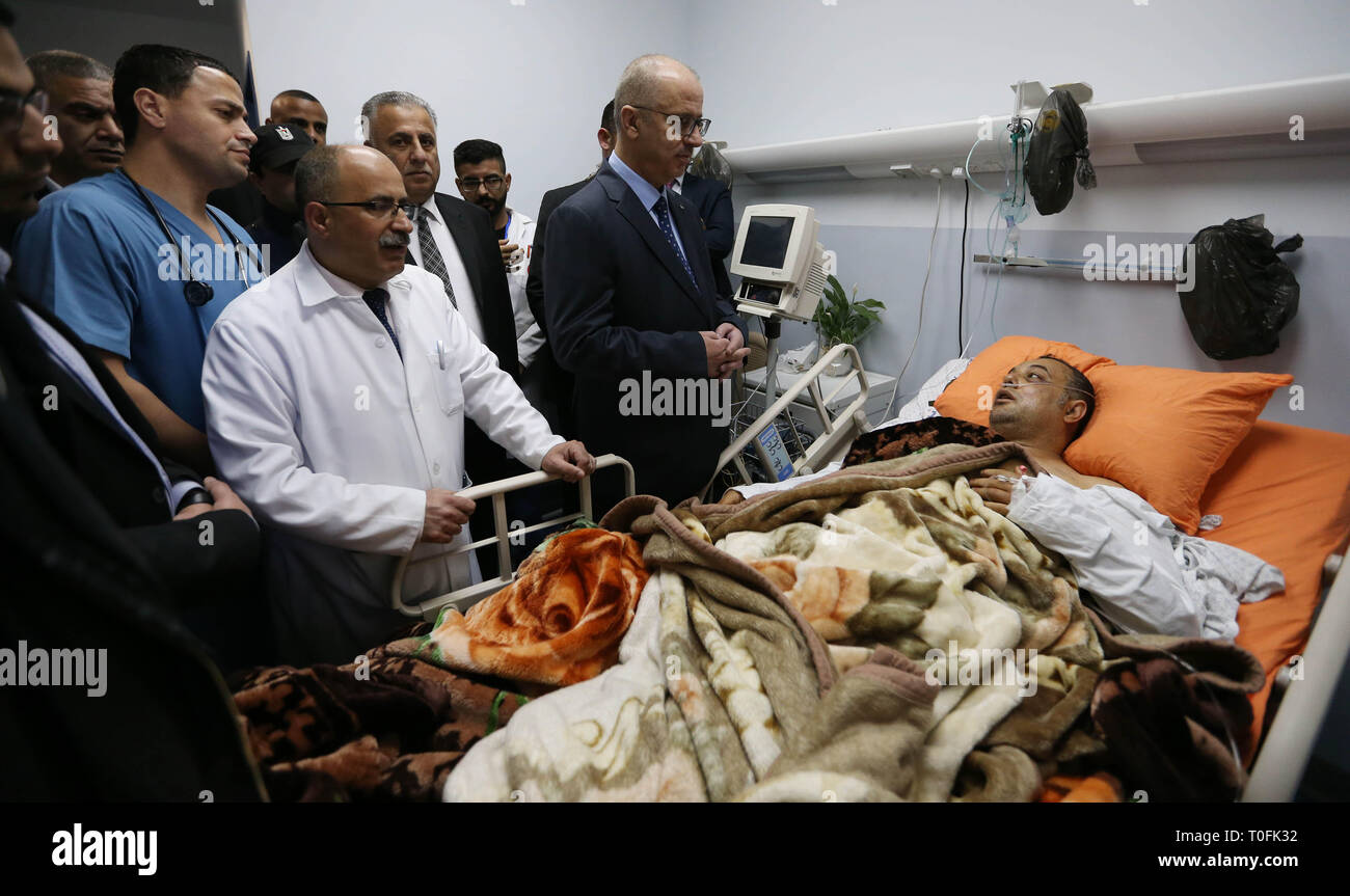 Ramallah, West Bank, Palestinian Territory. 20th Mar, 2019. Acting ...