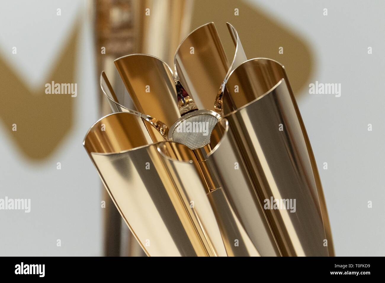Tokyo, Japan. 20th Mar, 2019. The Tokyo 2020 Olympic Torch is unveiled ...
