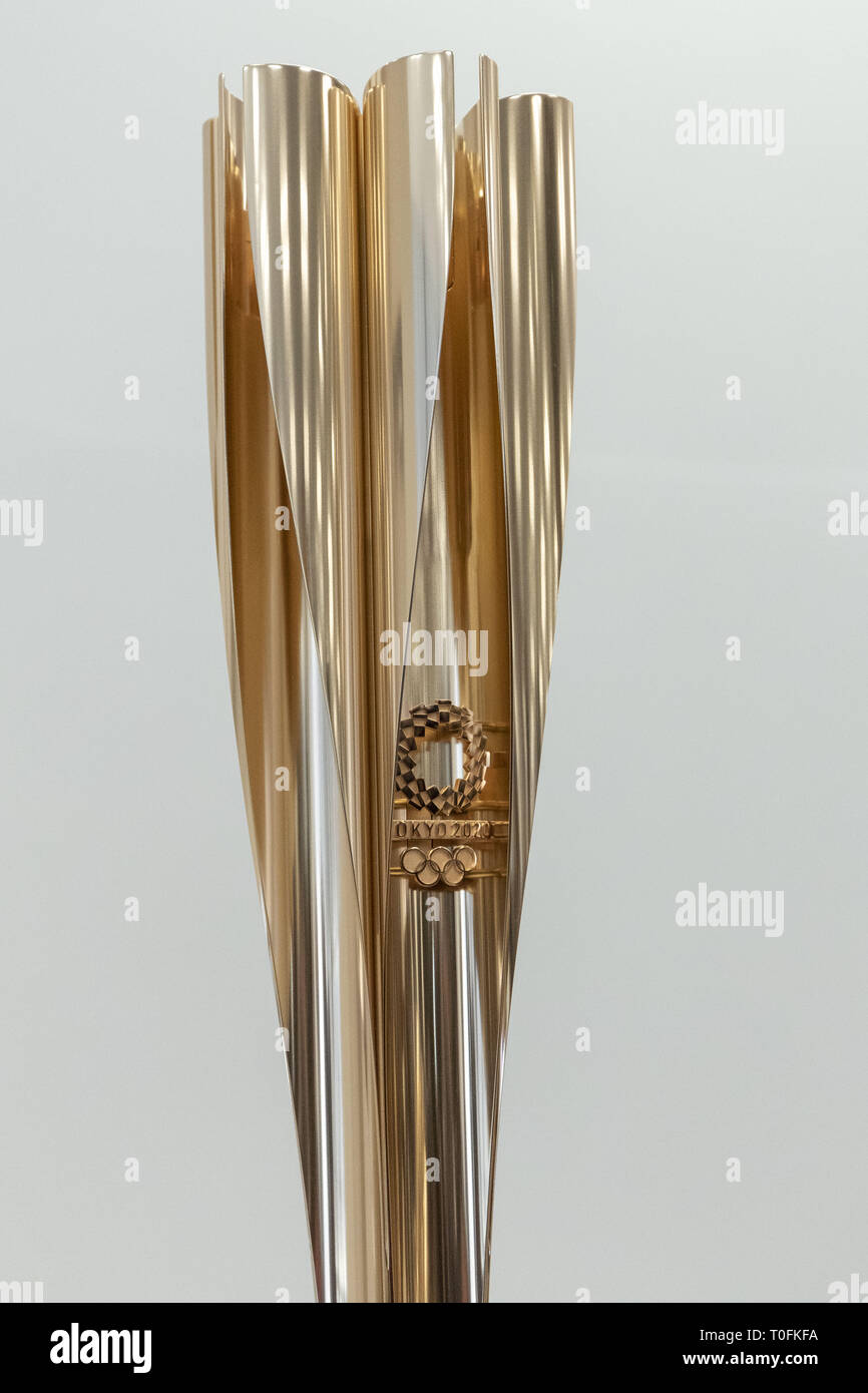 Tokyo, Japan. 20th Mar, 2019. The Tokyo 2020 Olympic Torch is unveiled ...
