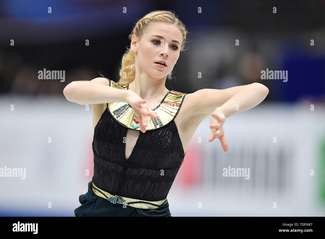 Saitama, Japan. 20th Mar, 2019. Laurine Lecavelier (FRA) Figure Skating ...