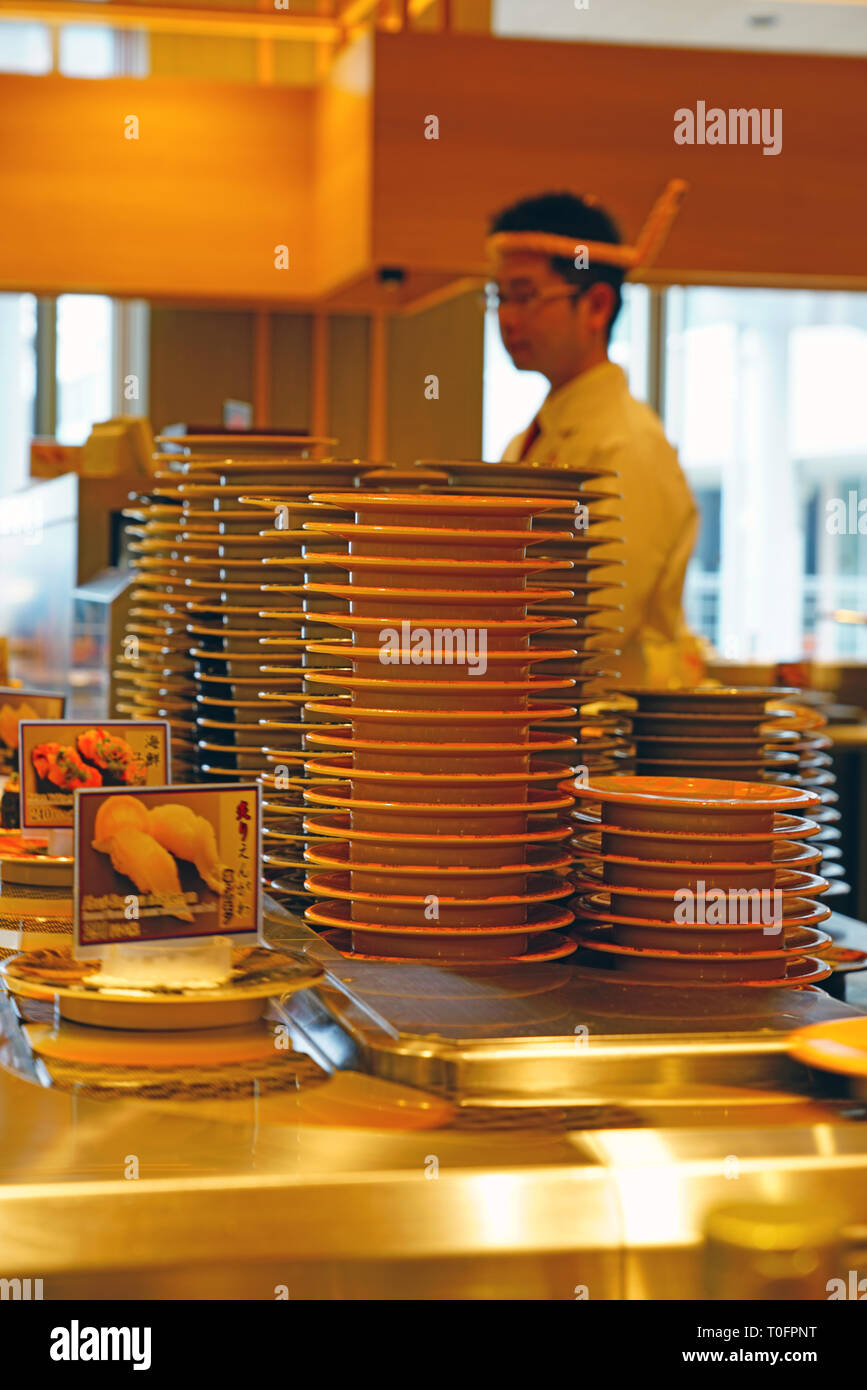 Sushi carousel hi-res stock photography and images - Alamy