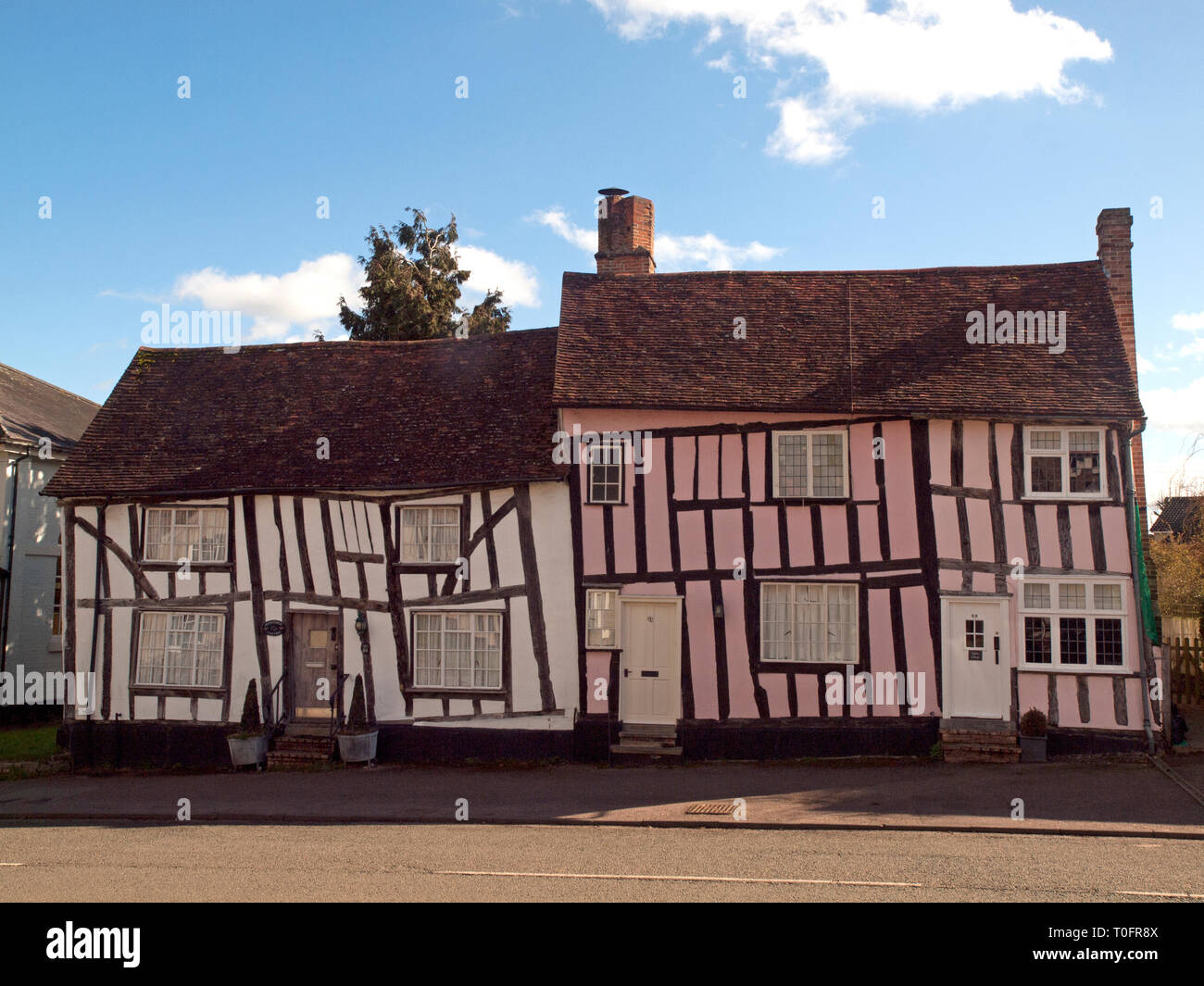 The medieval wool town of Lavenham in Suffolk Stock Photo - Alamy