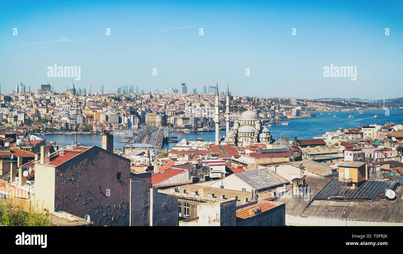 Panorama of Istanbul, Turkey Stock Photo - Alamy