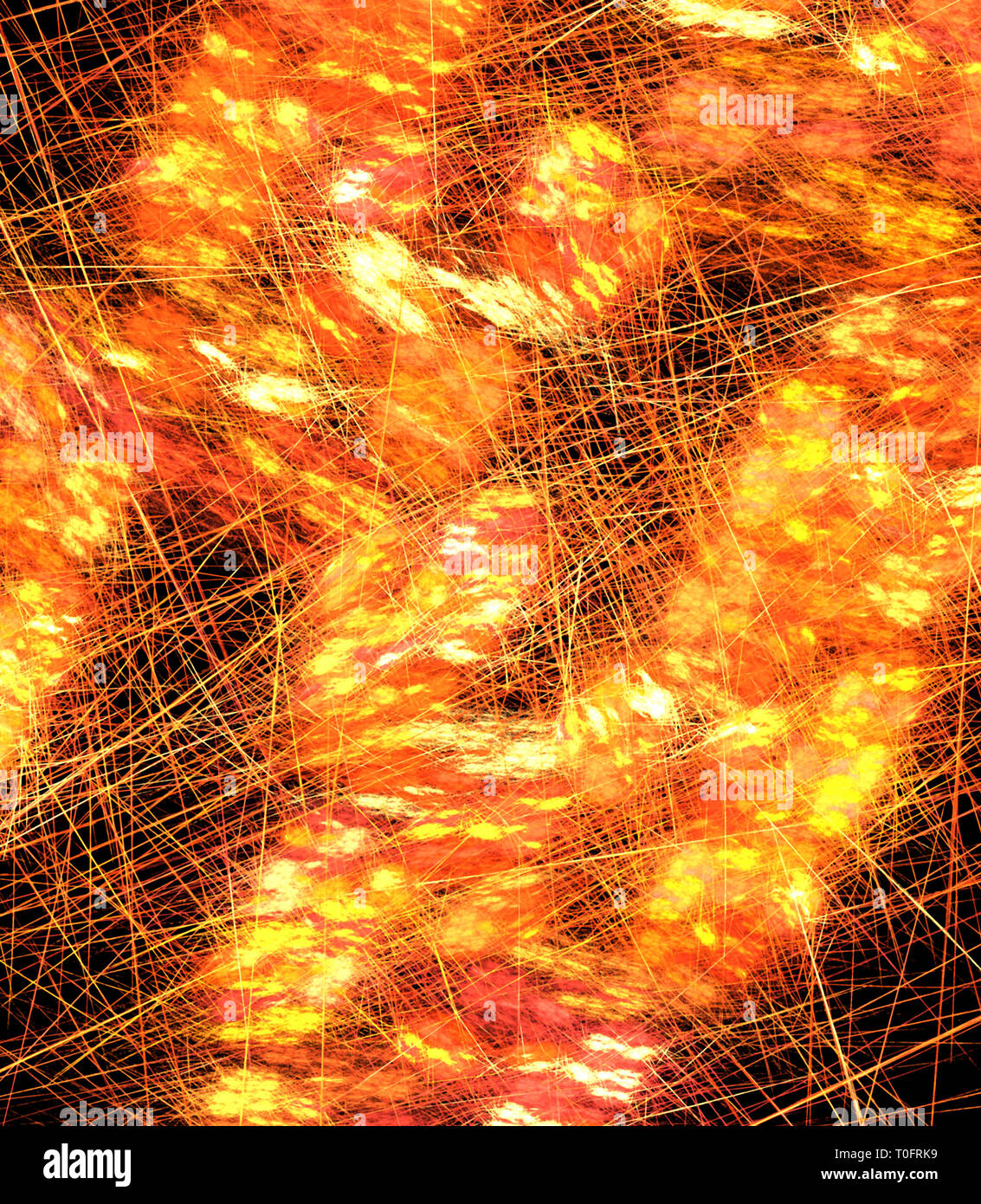 Fire strings blaze special effect abstract, dark background, vertical ...