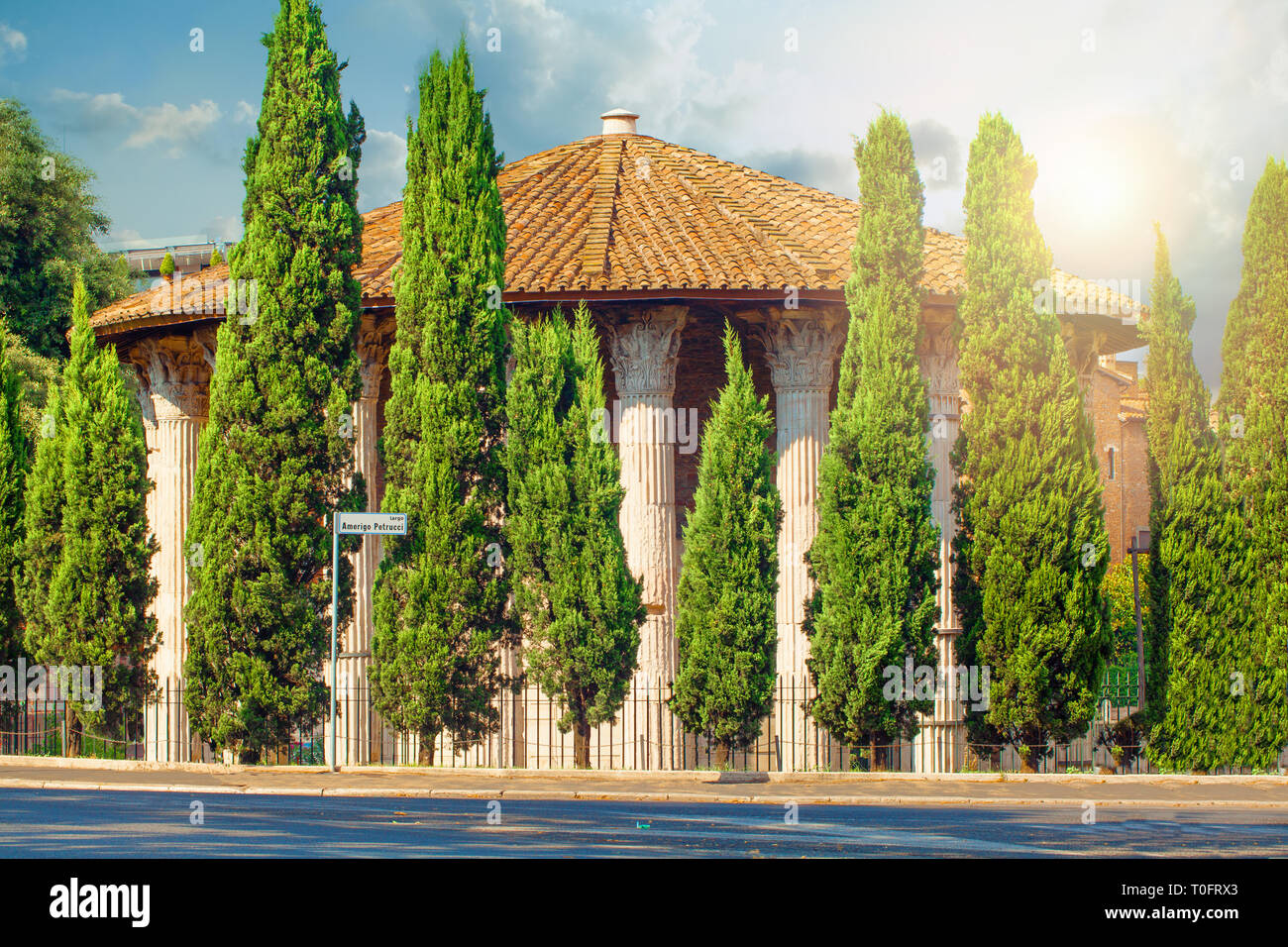 Temple of hercules night rome hi-res stock photography and images - Alamy