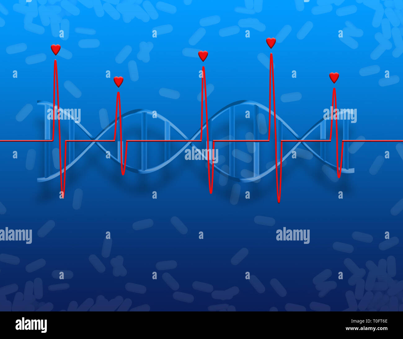 Dna strand and human heart hi-res stock photography and images - Alamy