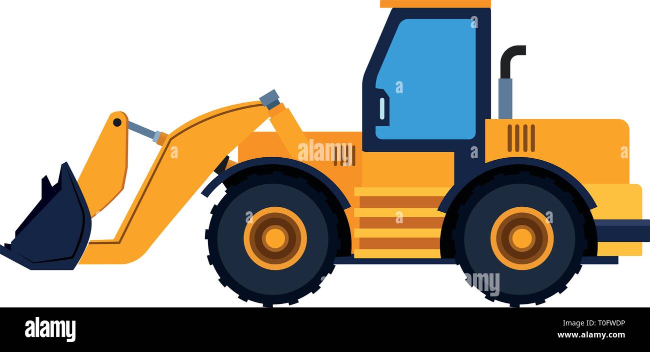 Construction vehicle backhoe colorful Stock Vector Image & Art - Alamy