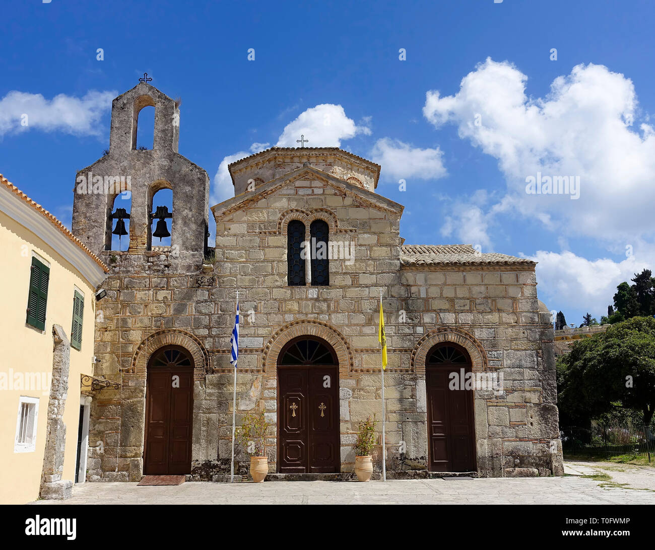 The Church of Saint Jason and Sosipater, oldest church in Corfu, Greece ...