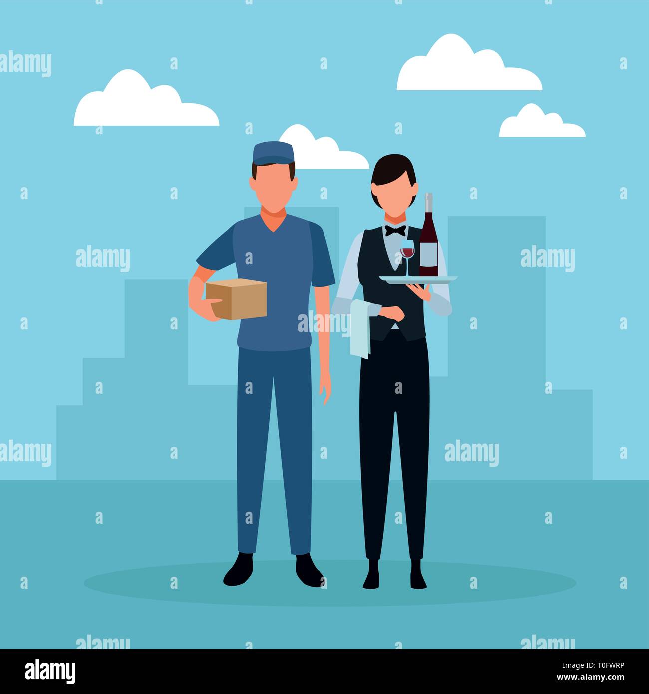 Jobs and professions avatars Stock Vector Image & Art - Alamy