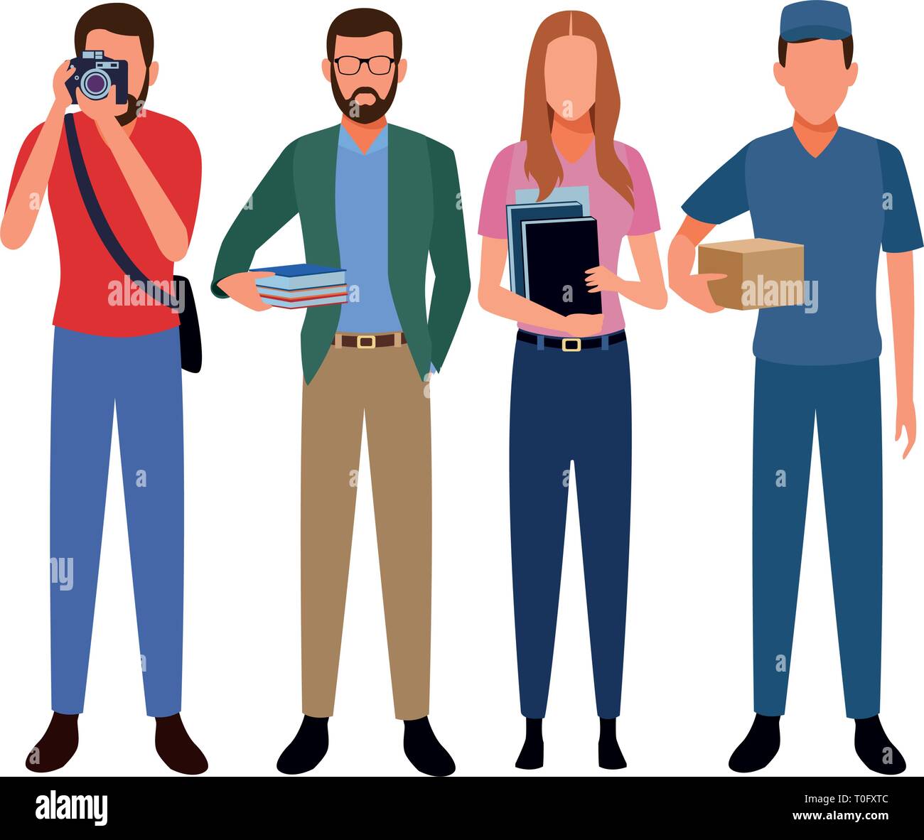 Jobs and professions avatars Stock Vector Image & Art - Alamy