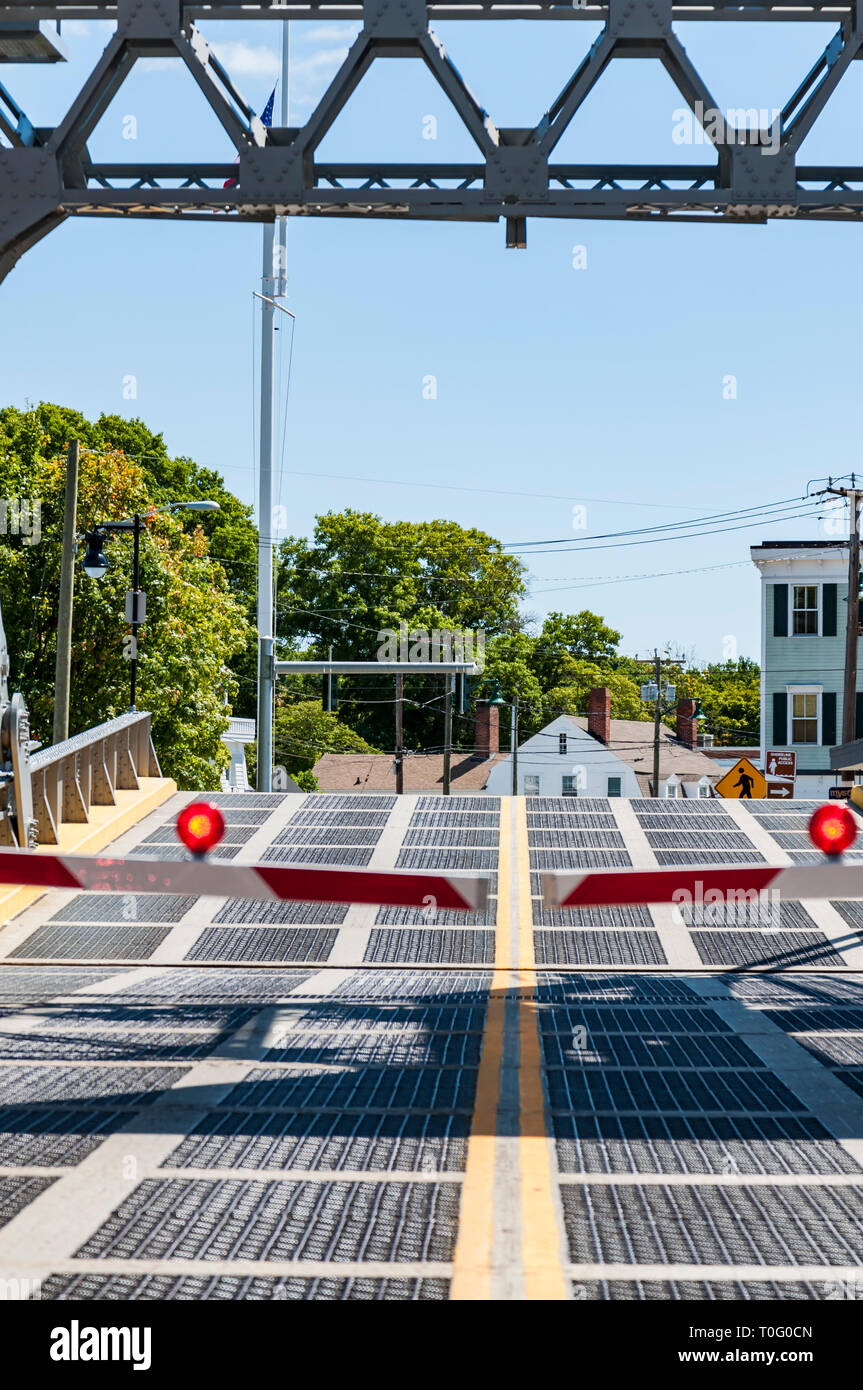 The iconic drawbridge in Mystic, Connecticut., USA Stock Photo - Alamy