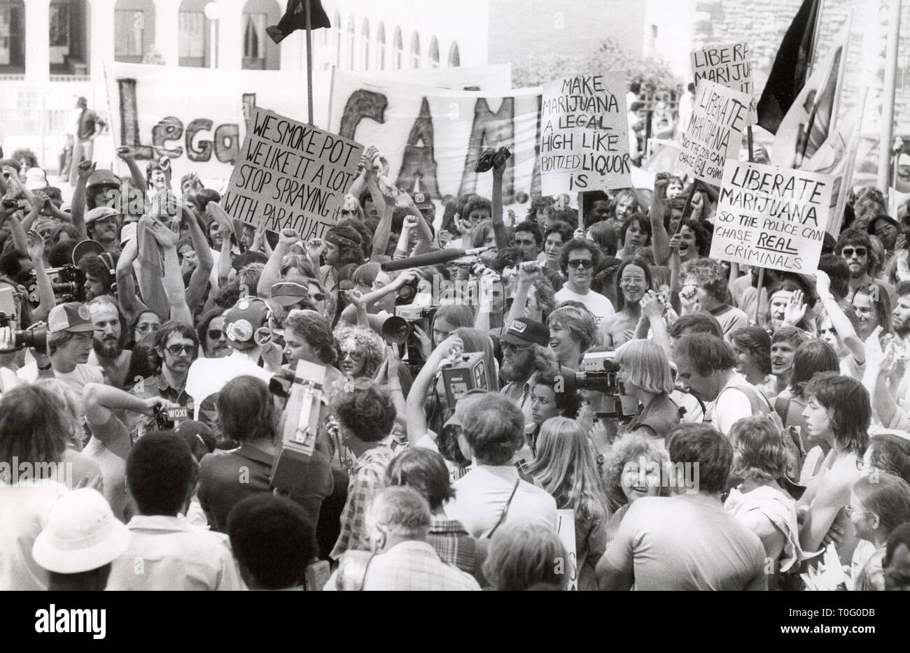 Marijuana protests - 1978. Atlanta, Georgia Stock Photo - Alamy