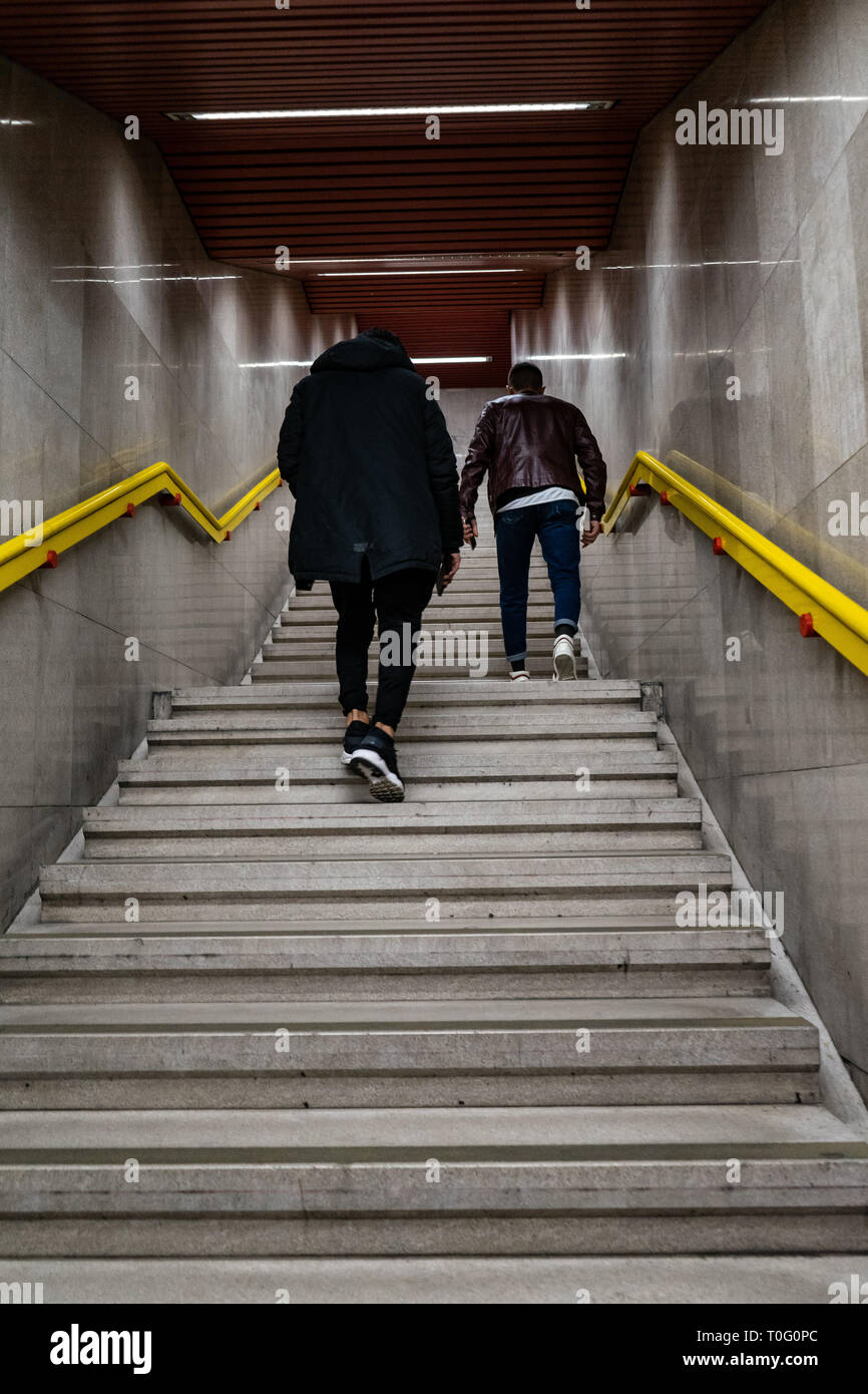 Walk Walking Subway Step Steps High Resolution Stock Photography and ...