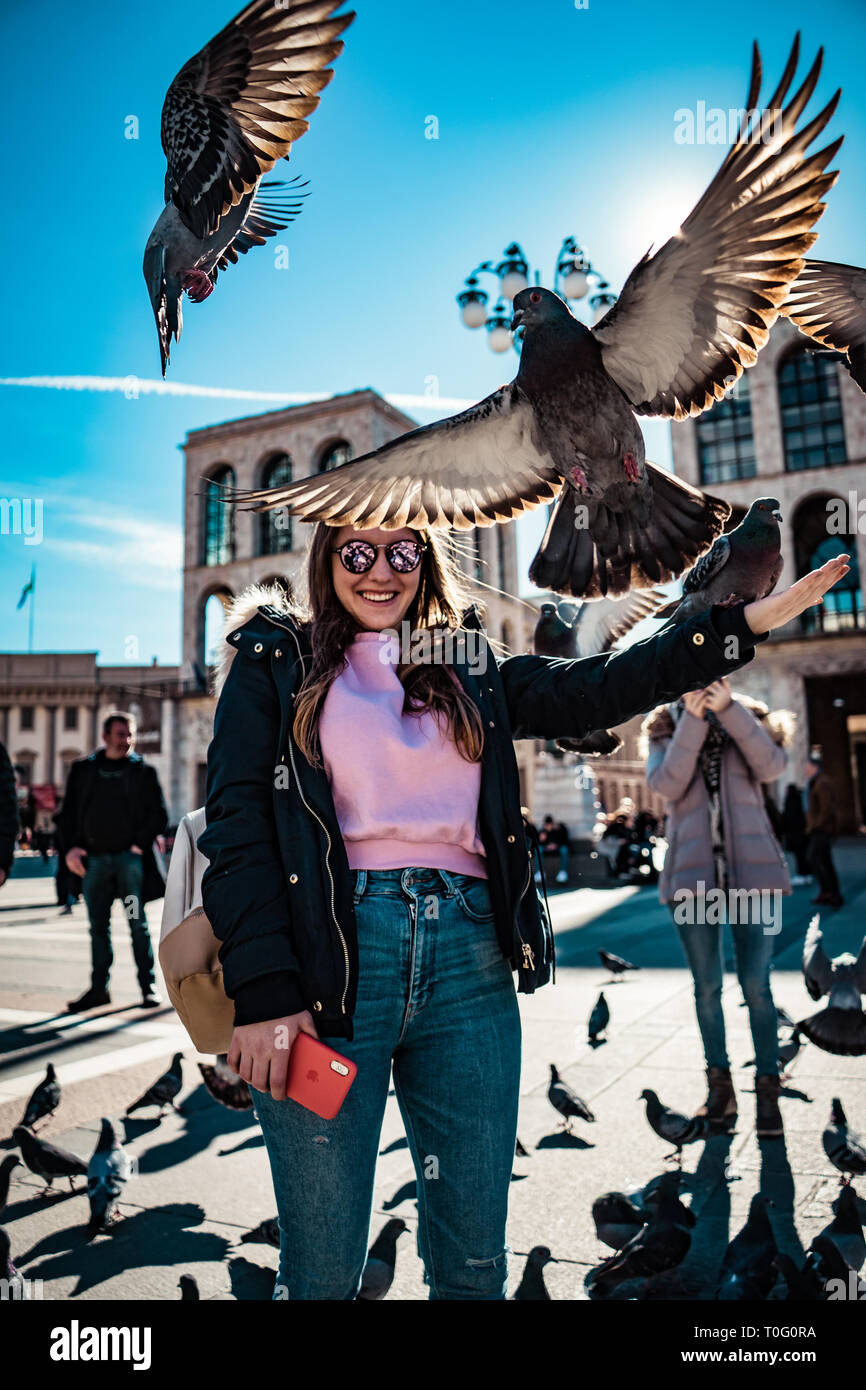 Human pigeon hi-res stock photography and images - Alamy