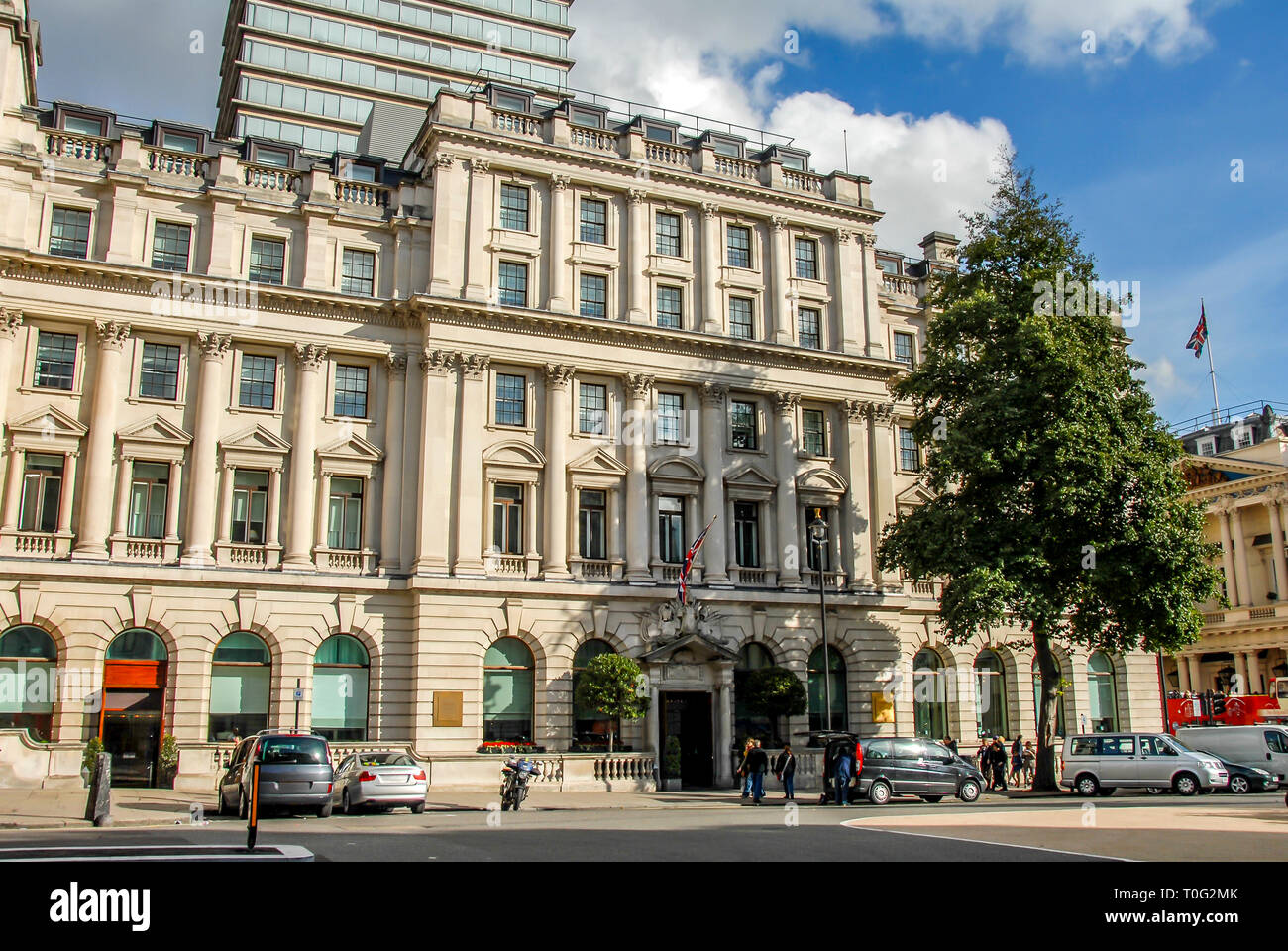 London, UK, 30 October 2012: Building and tree Stock Photo - Alamy