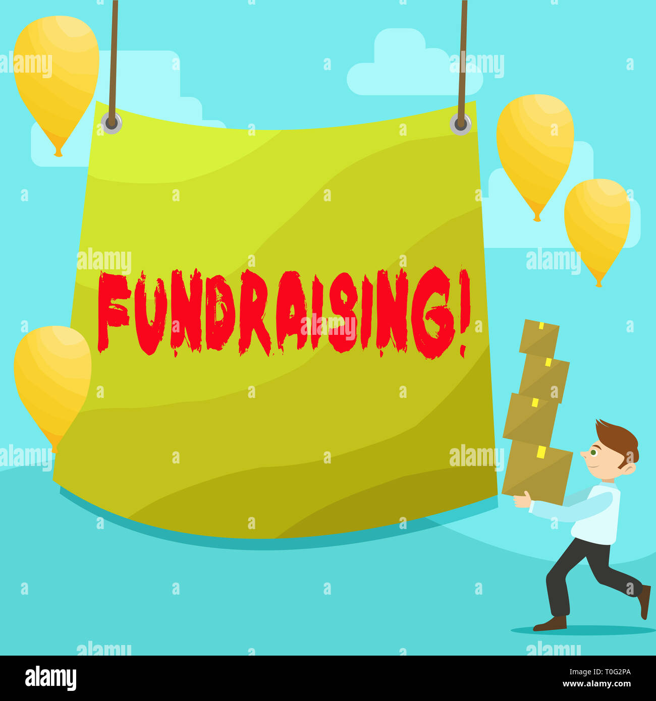 Text sign showing Fundraising. Business photo text Seeking of financial ...