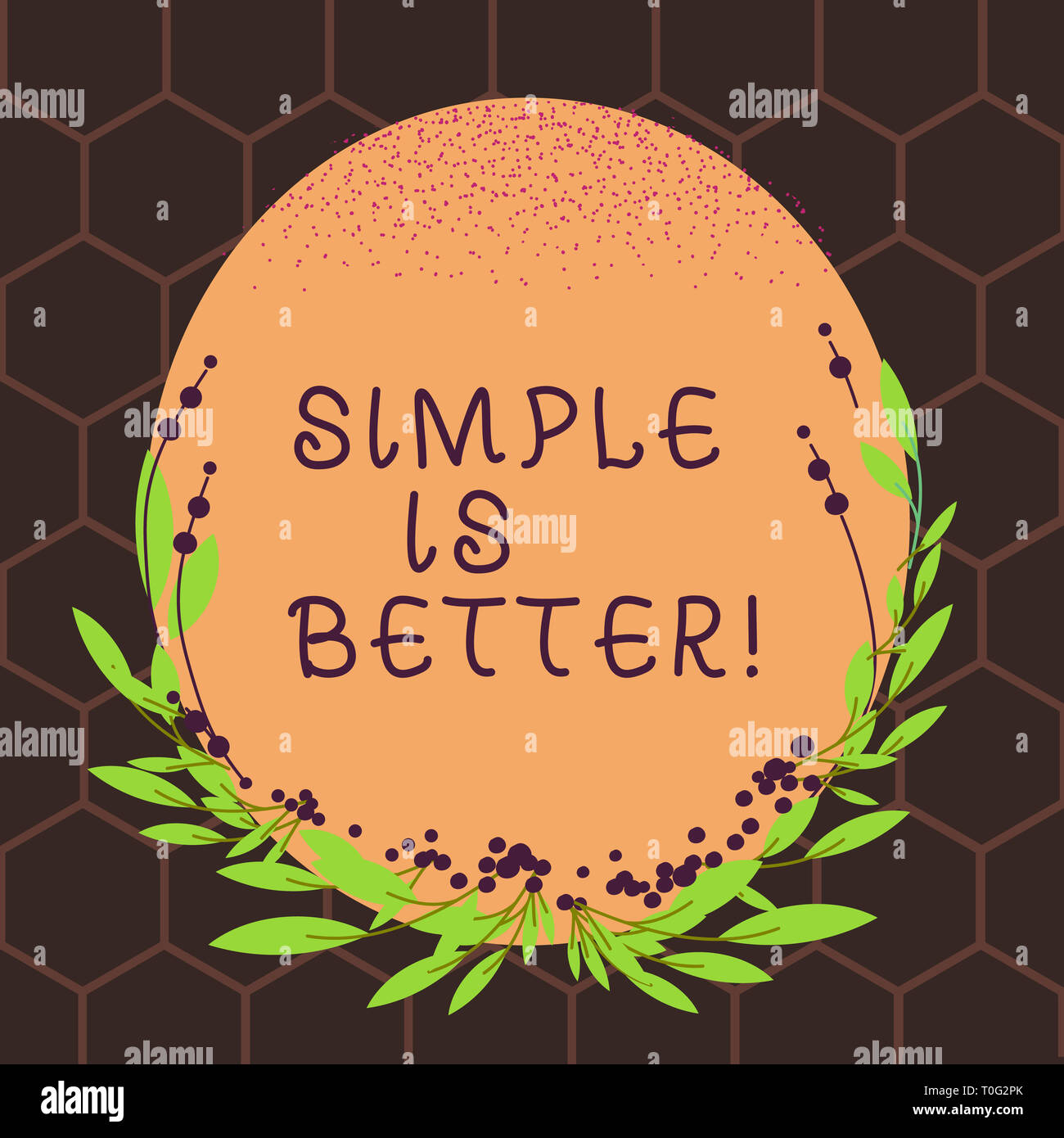 Text sign showing Simple Is Better. Business photo text being in ...