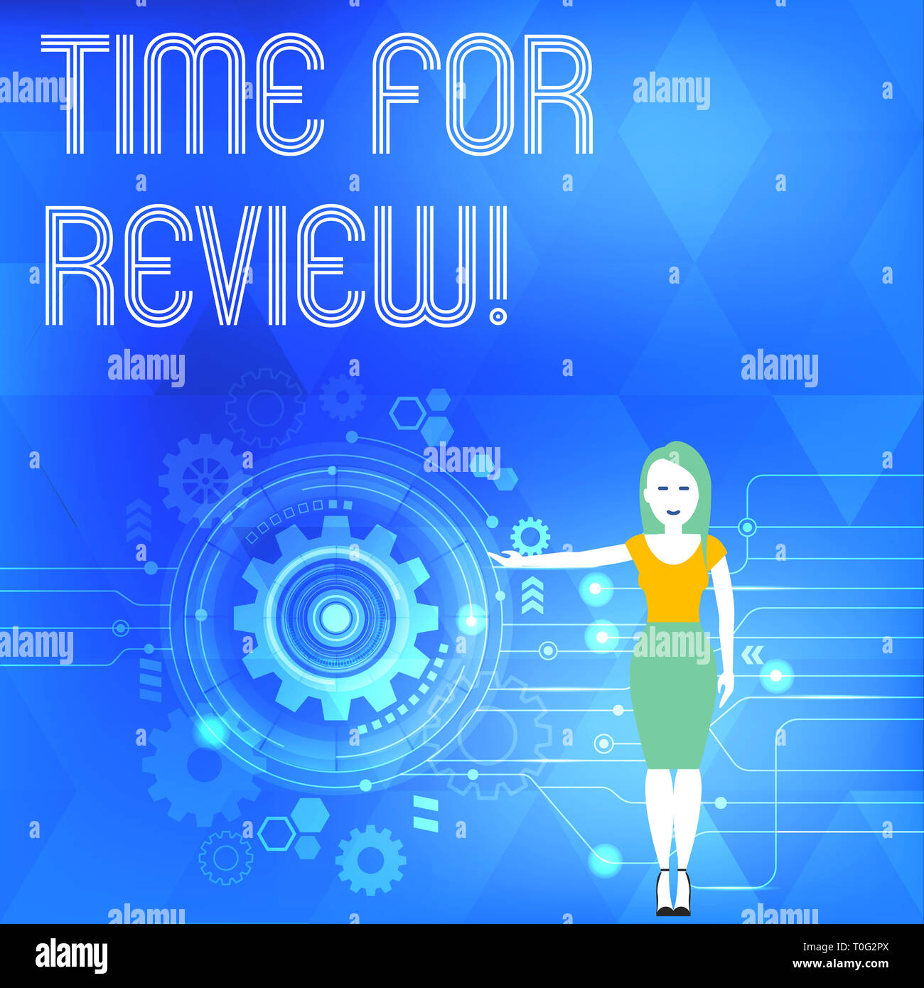 Conceptual hand writing showing Time For Review. Concept meaning formal ...
