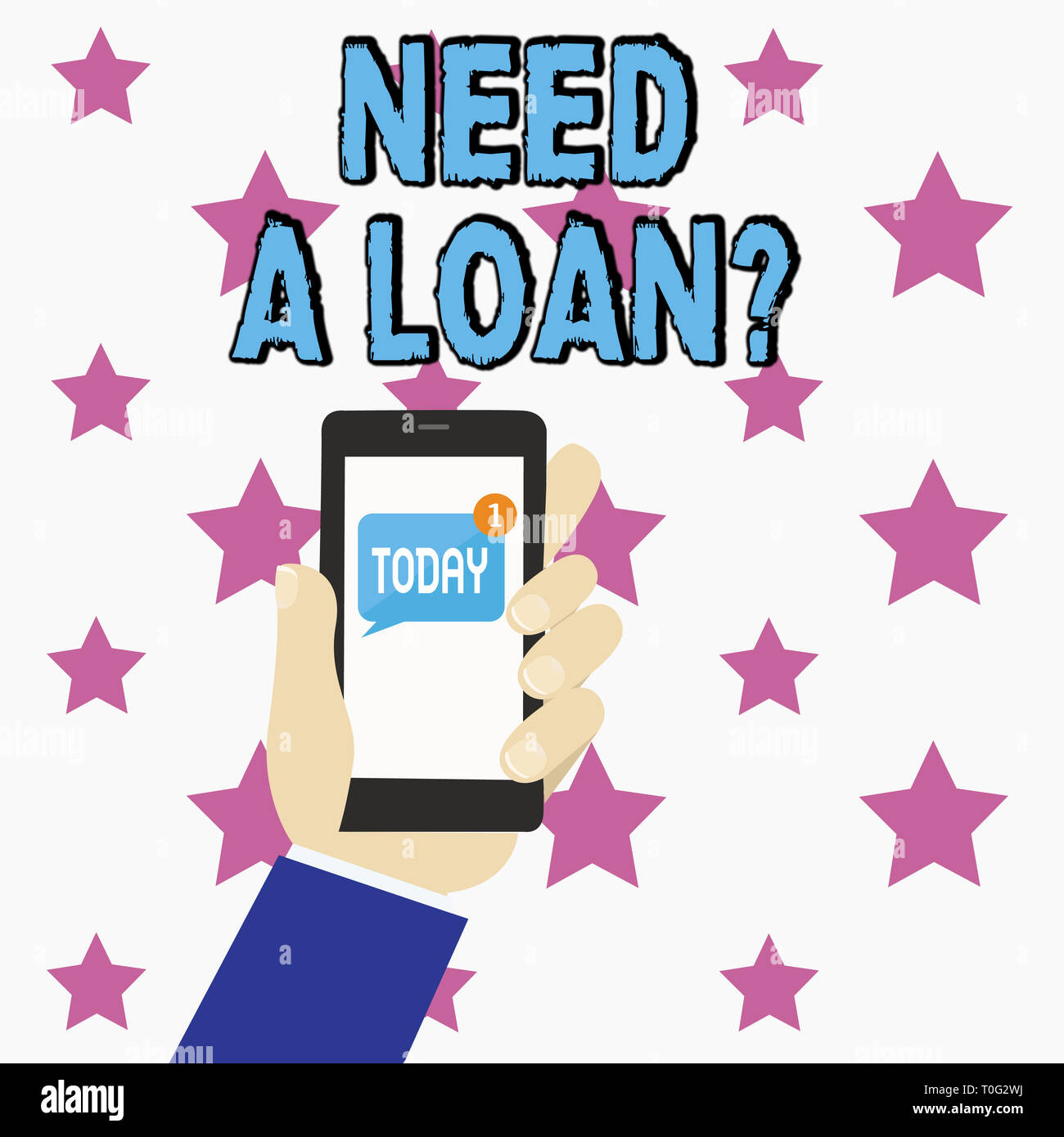 Conceptual hand writing showing Need A Loan Question. Concept meaning ...