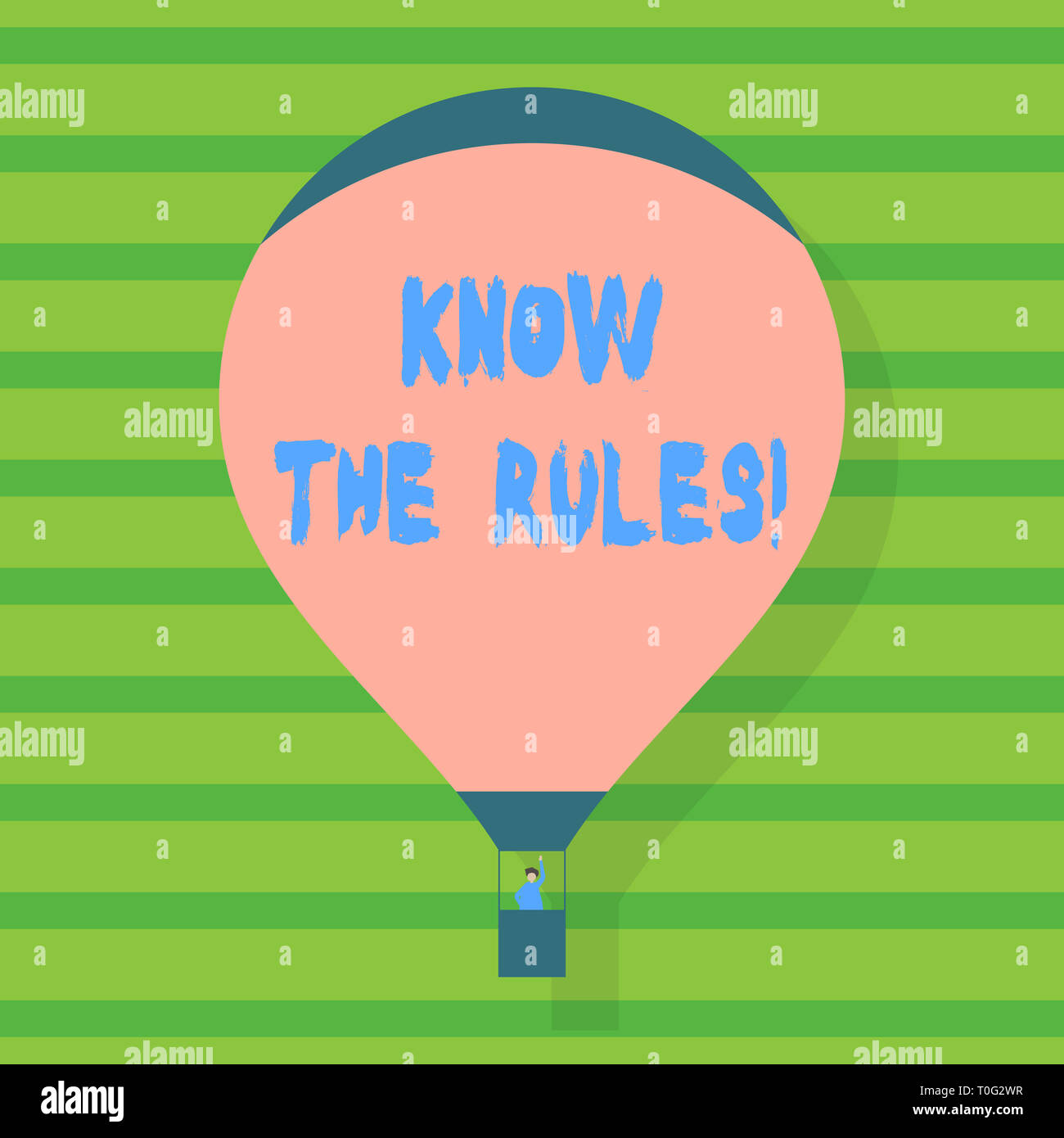 Conceptual hand writing showing Know The Rules. Concept meaning set ...