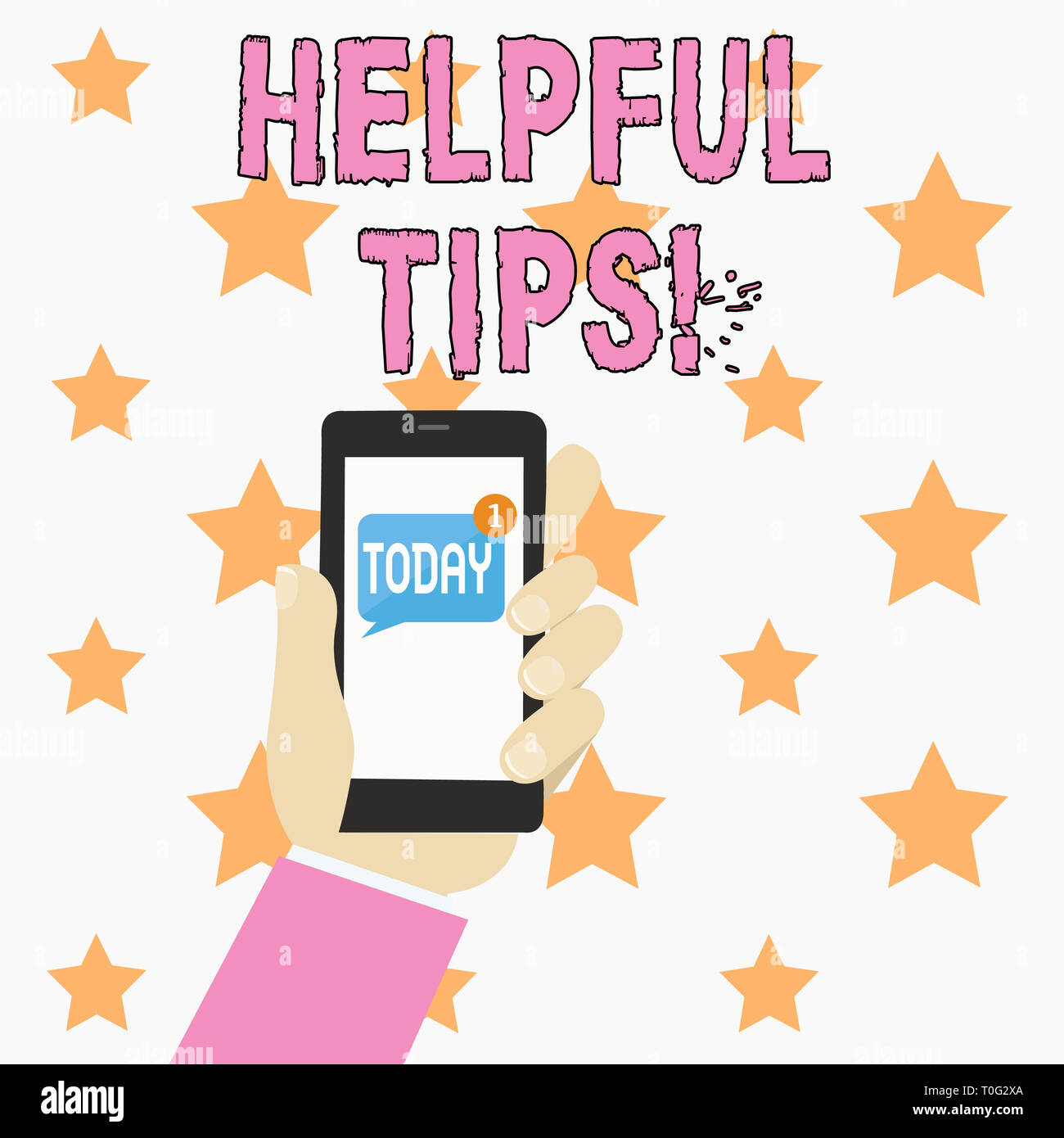 Text sign showing Helpful Tips. Business photo showcasing advices given ...