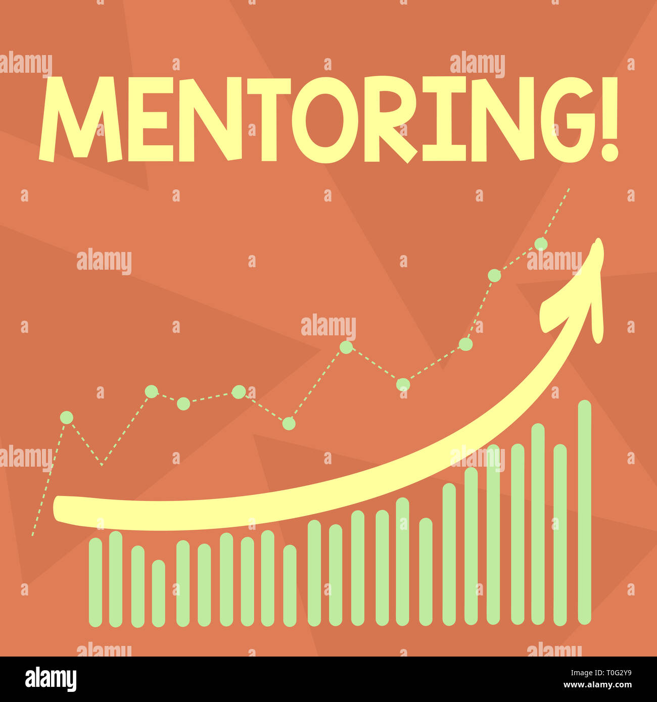 Handwriting text writing Mentoring. Conceptual photo To give advice or support to a younger less ...