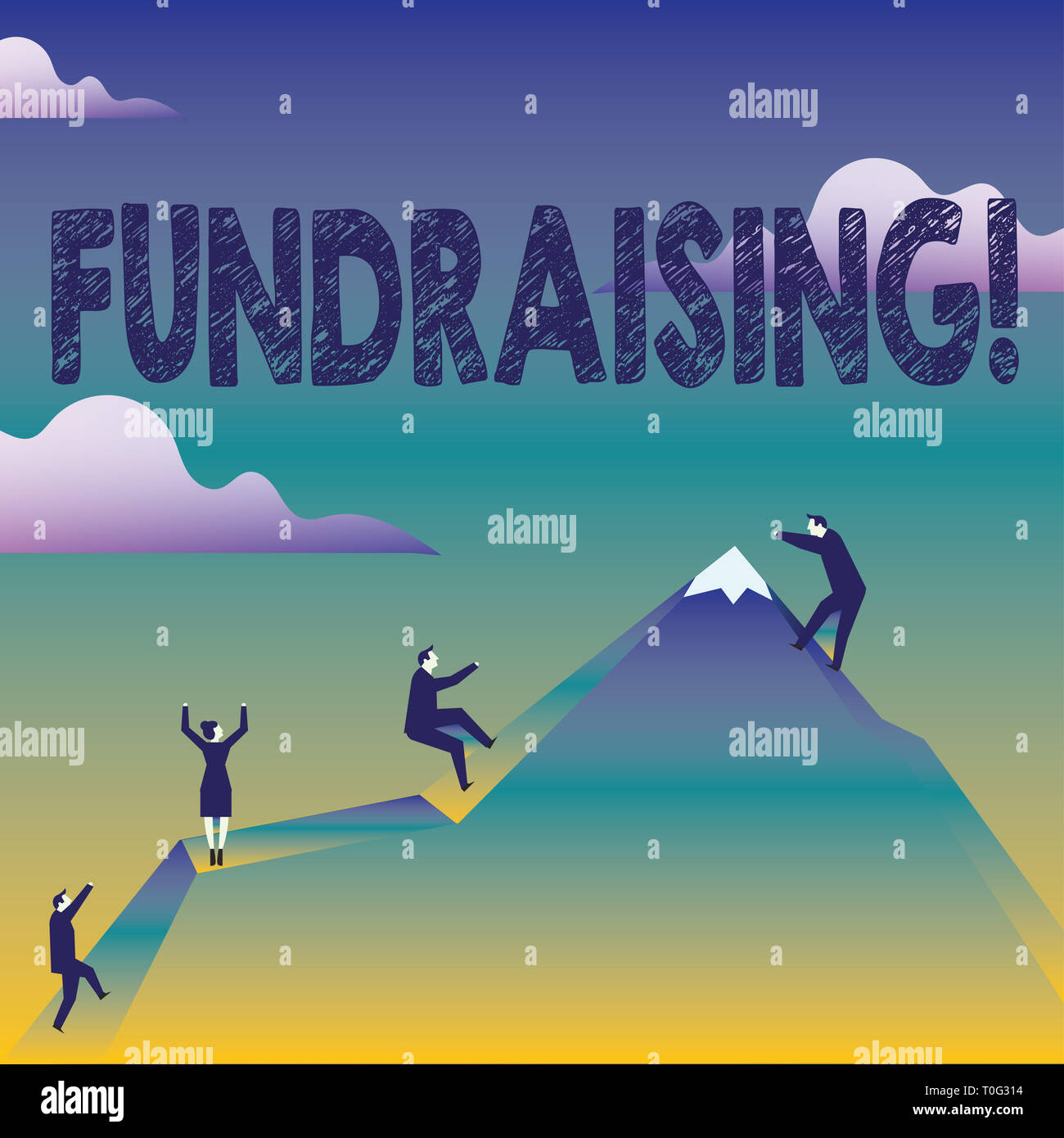 Text sign showing Fundraising. Business photo text Seeking of financial ...