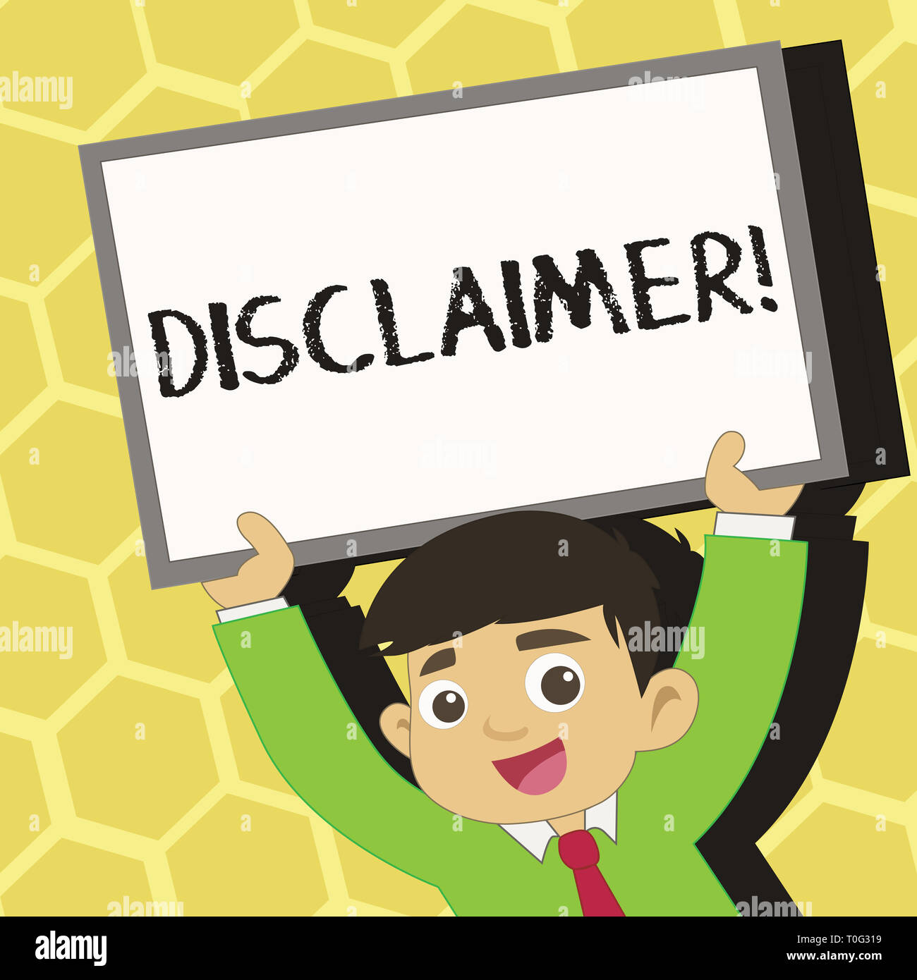 Text sign showing Disclaimer. Business photo text Terms and Conditions ...