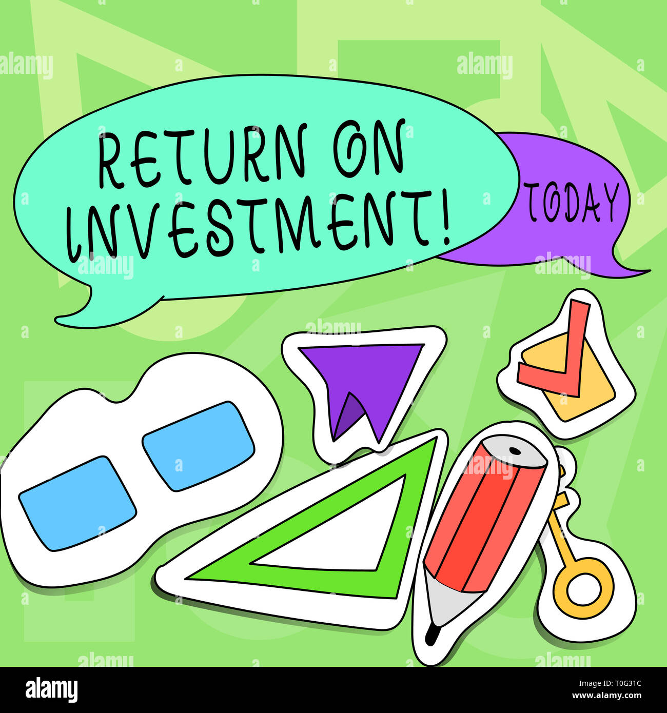 Conceptual hand writing showing Return On Investment. Concept meaning ...