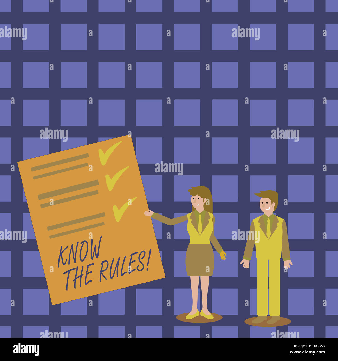 Writing note showing Know The Rules. Business concept for set explicit ...
