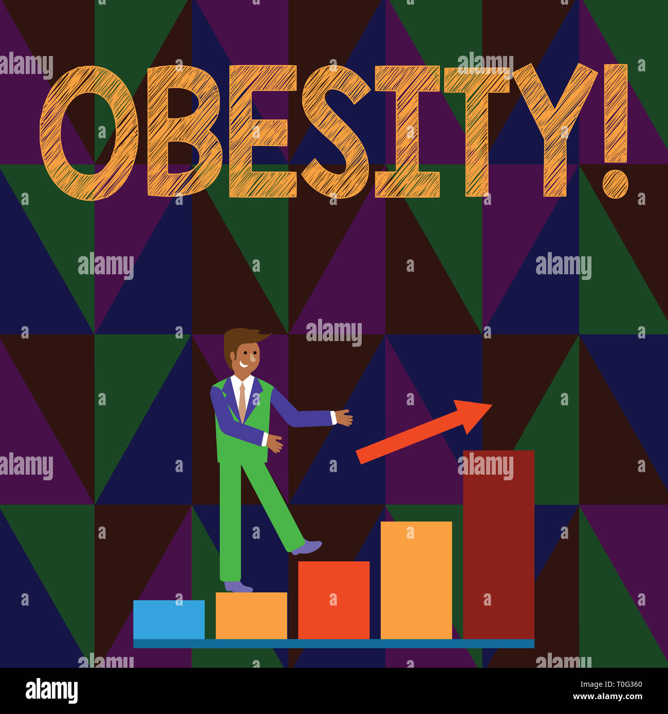 Conceptual hand writing showing Obesity. Concept meaning Medical ...