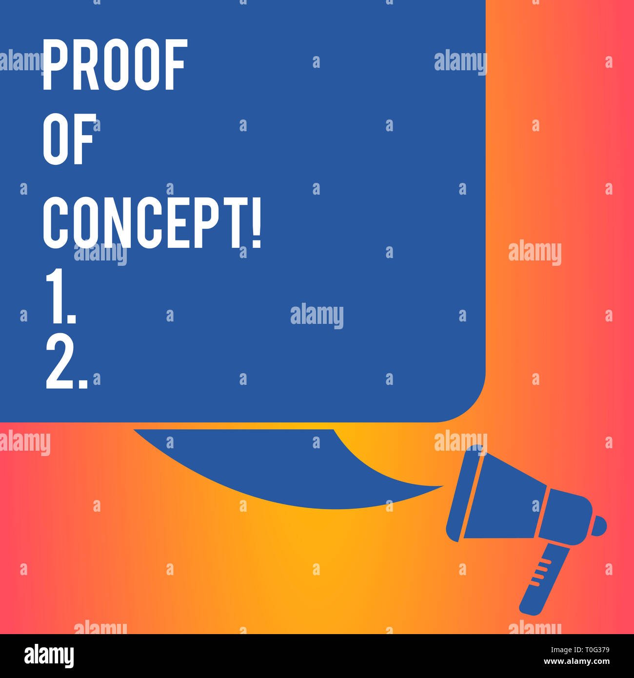 Handwriting text writing Proof Of Concept. Conceptual photo evidence ...