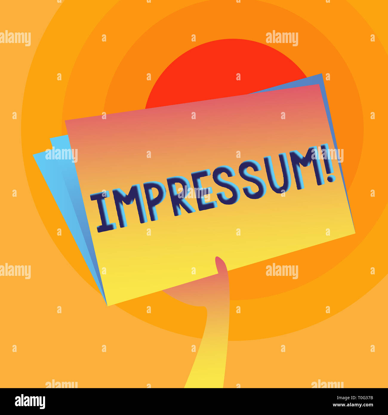Word writing text Impressum. Business photo showcasing Impressed ...