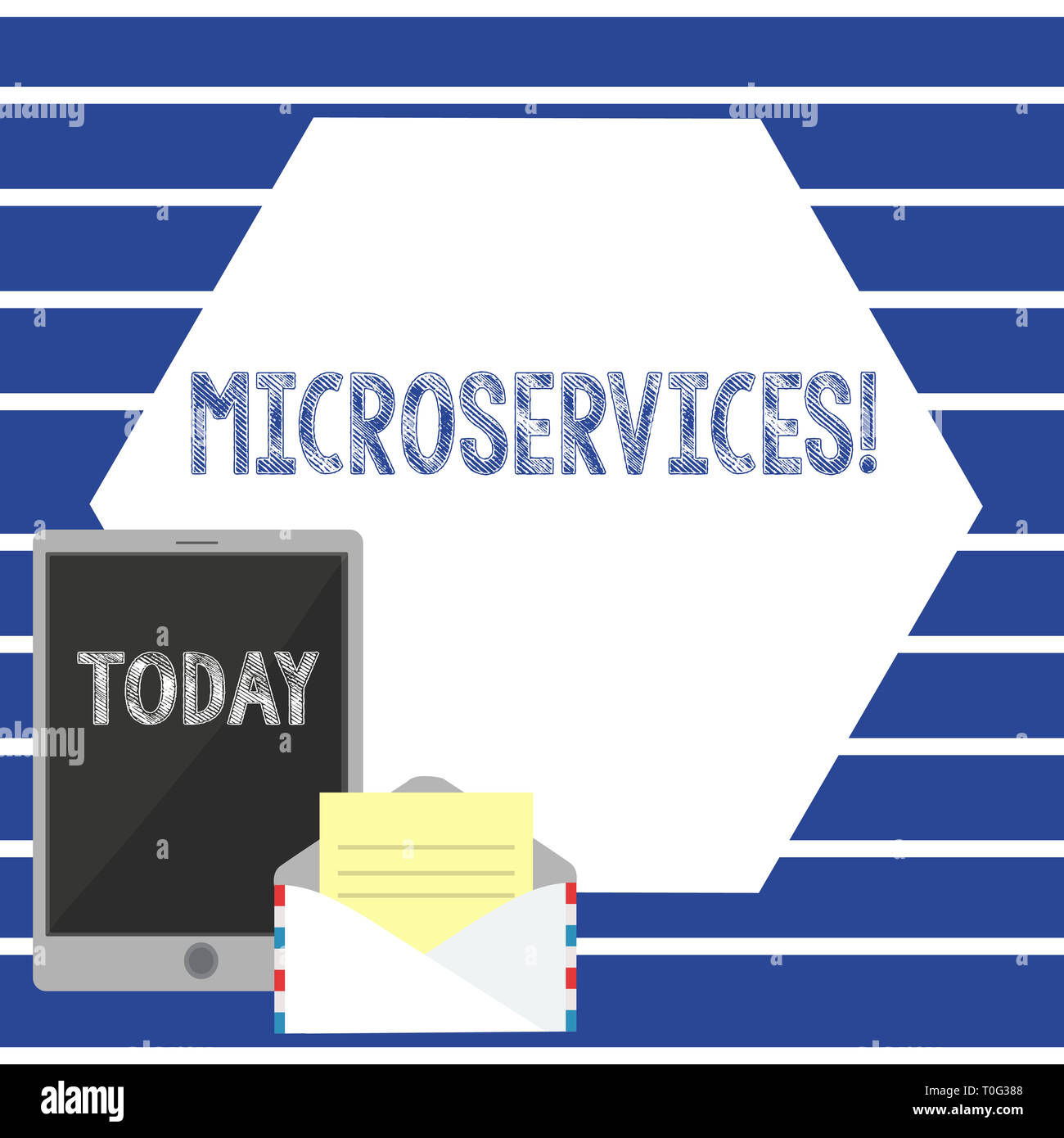 Text sign showing Microservices. Business photo showcasing Software ...