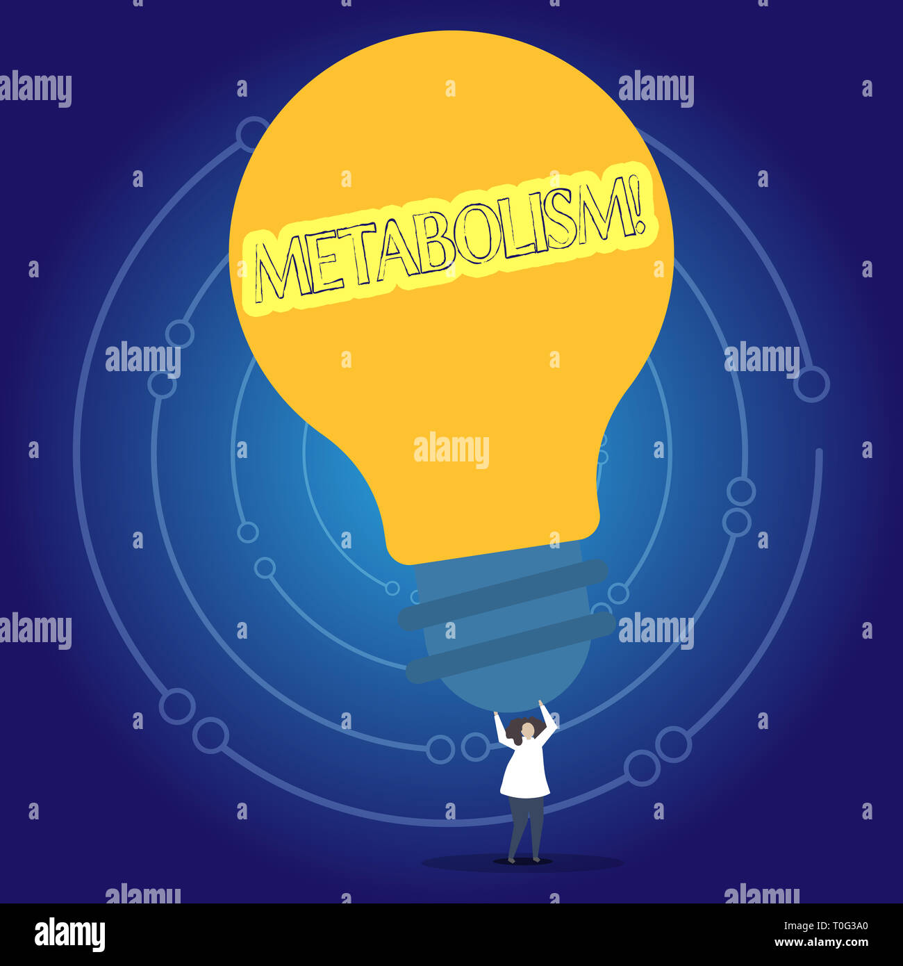 Conceptual hand writing showing Metabolism. Concept meaning Chemical ...
