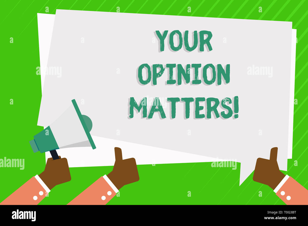 Conceptual hand writing showing Your Opinion Matters. Concept meaning ...