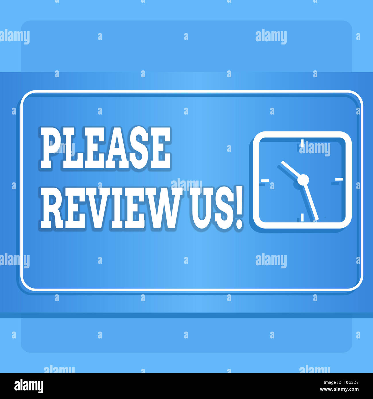 Word writing text Please Review Us. Business photo showcasing situation ...