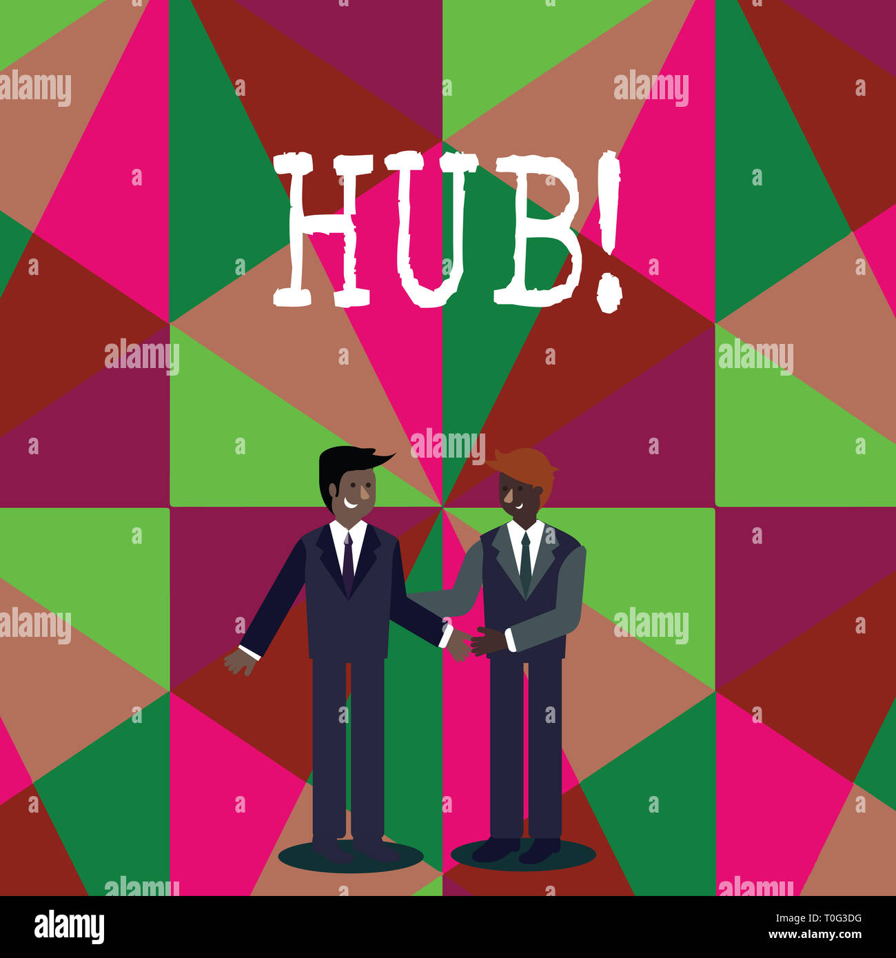 Writing note showing Hub. Business concept for Device connecting ...