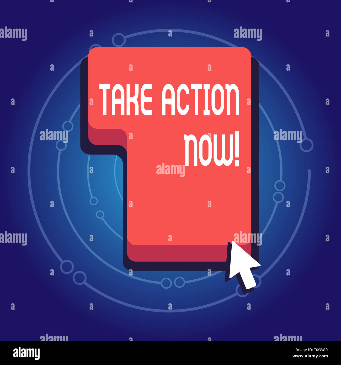 Text sign showing Take Action Now. Business photo showcasing do ...
