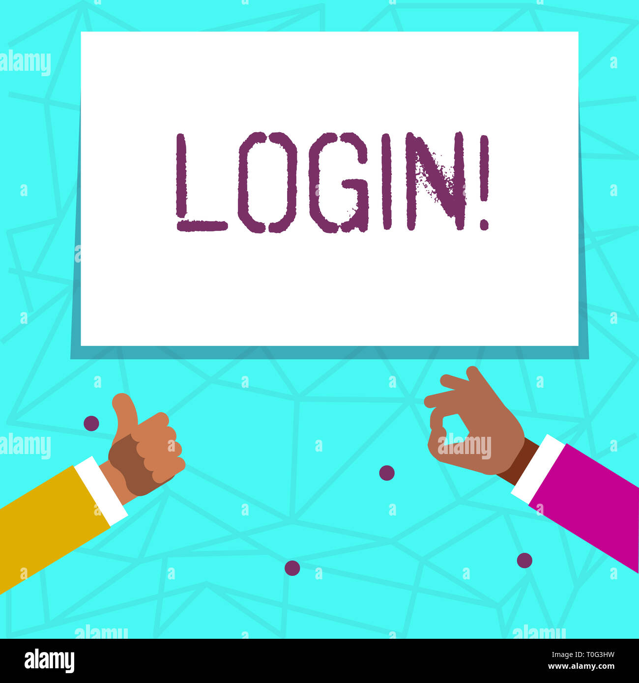 Writing note showing Login. Business concept for Act of entering into a ...