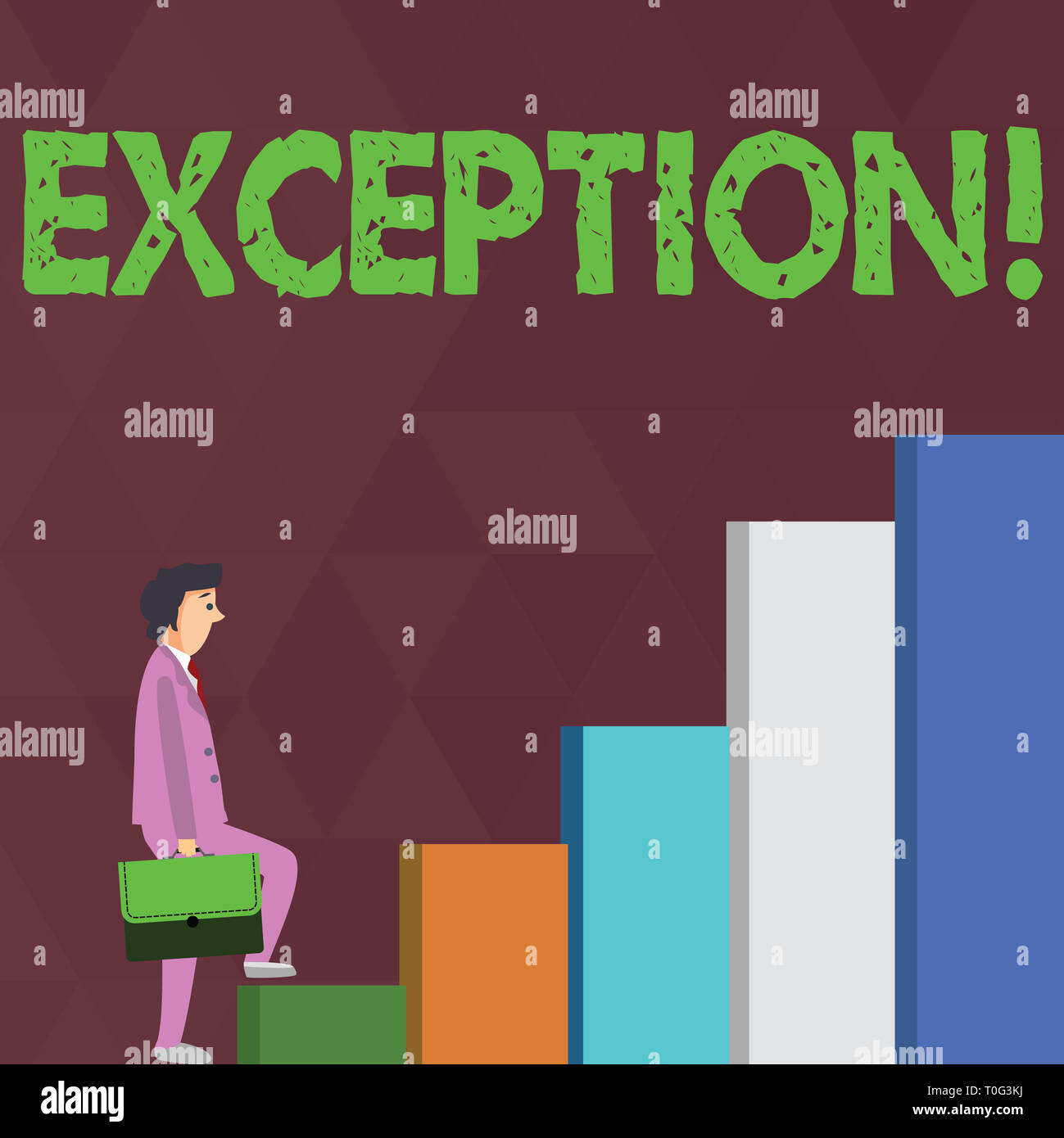 Word writing text Exception. Business photo showcasing Person or thing ...