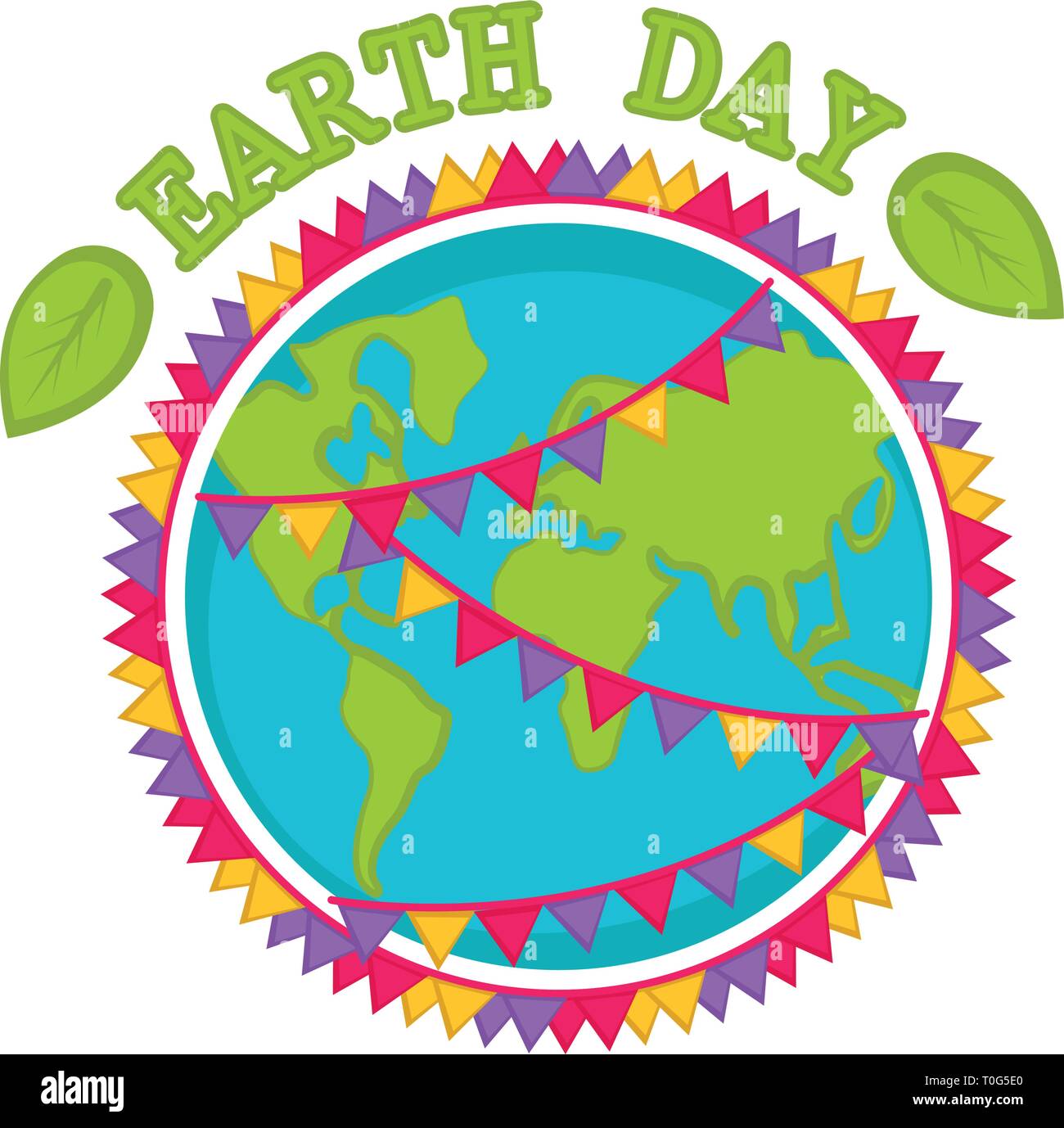 Earth day label Stock Vector Image & Art - Alamy