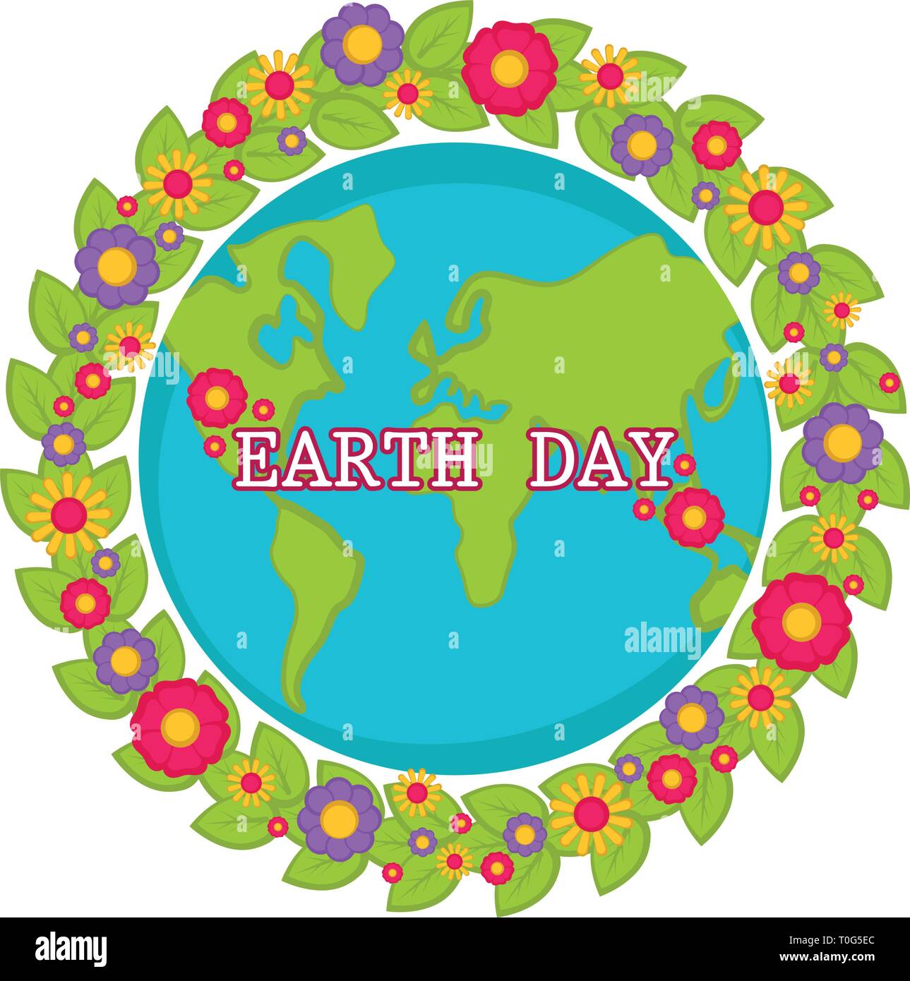 Earth day label Stock Vector Image & Art - Alamy