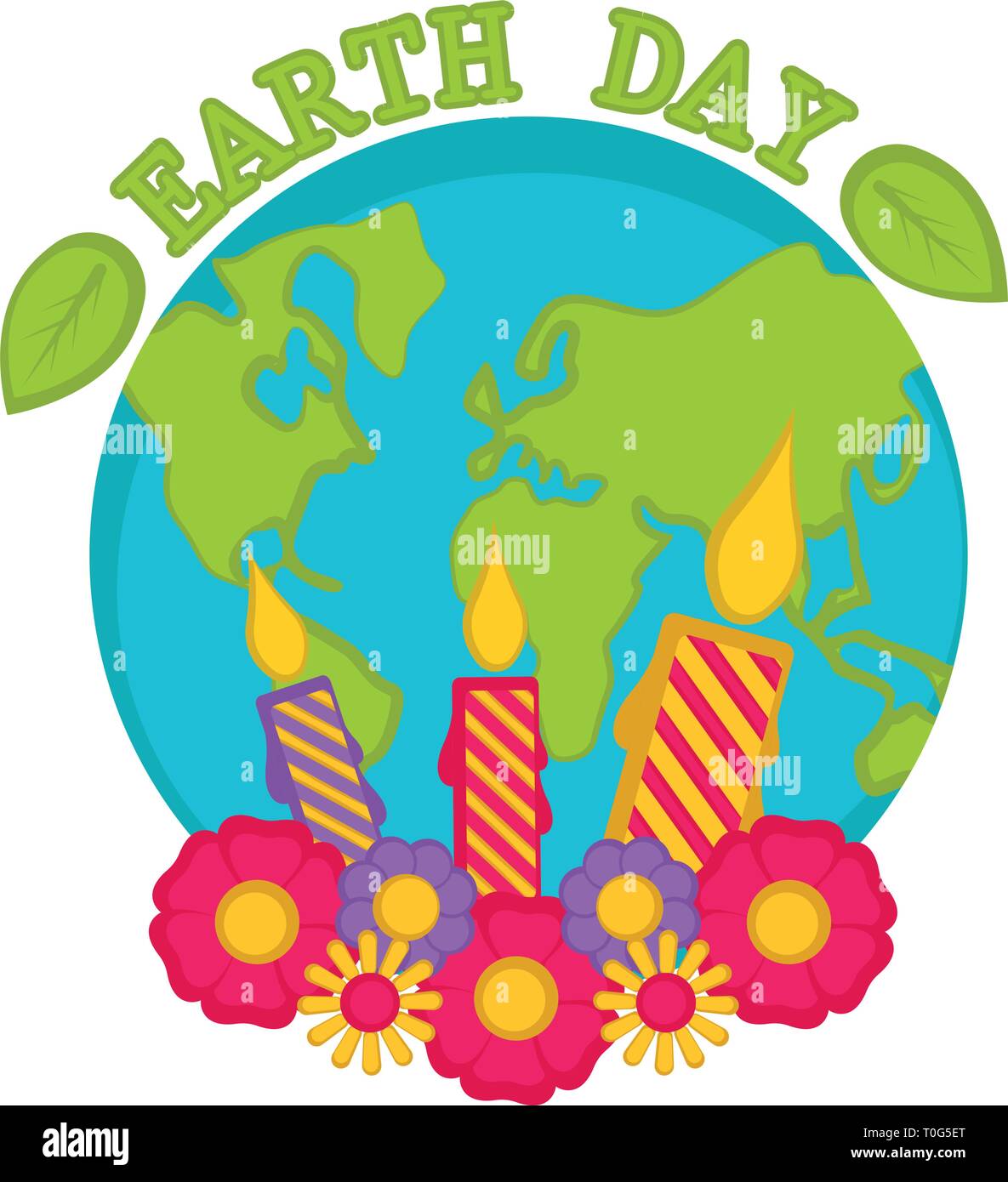 Earth day label Stock Vector Image & Art - Alamy